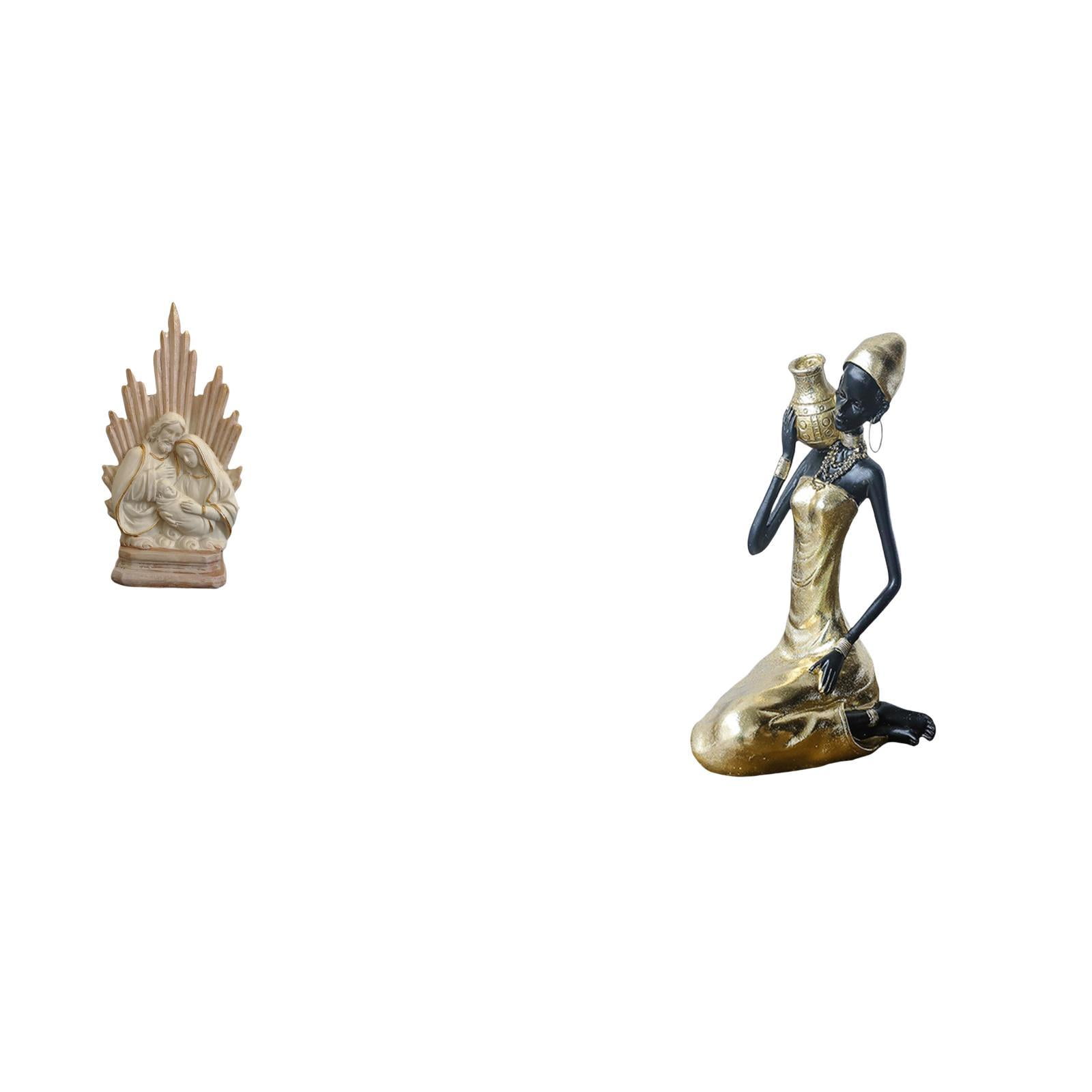 Kuntesetty Sacred Family and Tribal Lady Resin Sculpture Classic ...