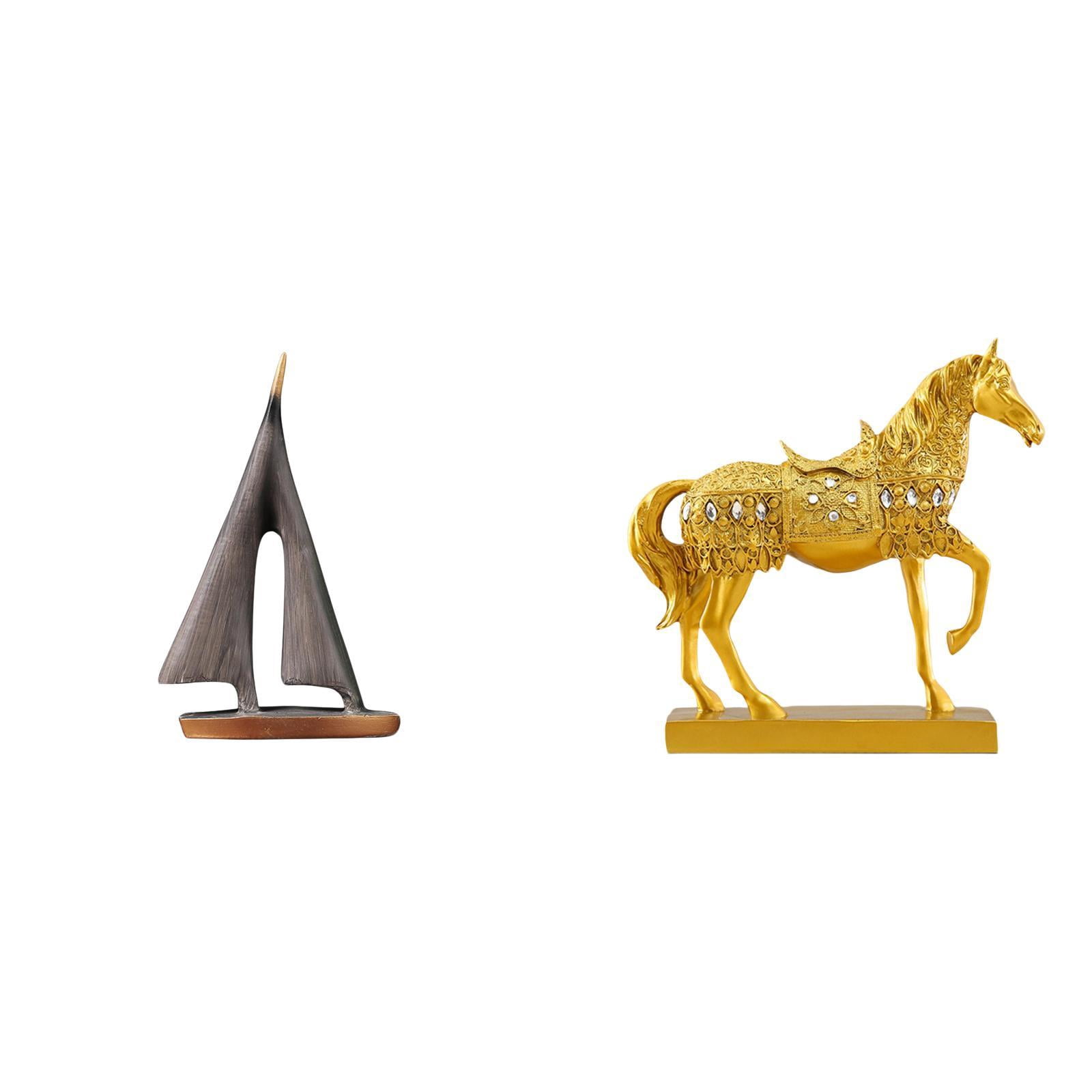 Kuntesetty Sailing Boat Horse Figurine Statue Sailboat Sculpture ...