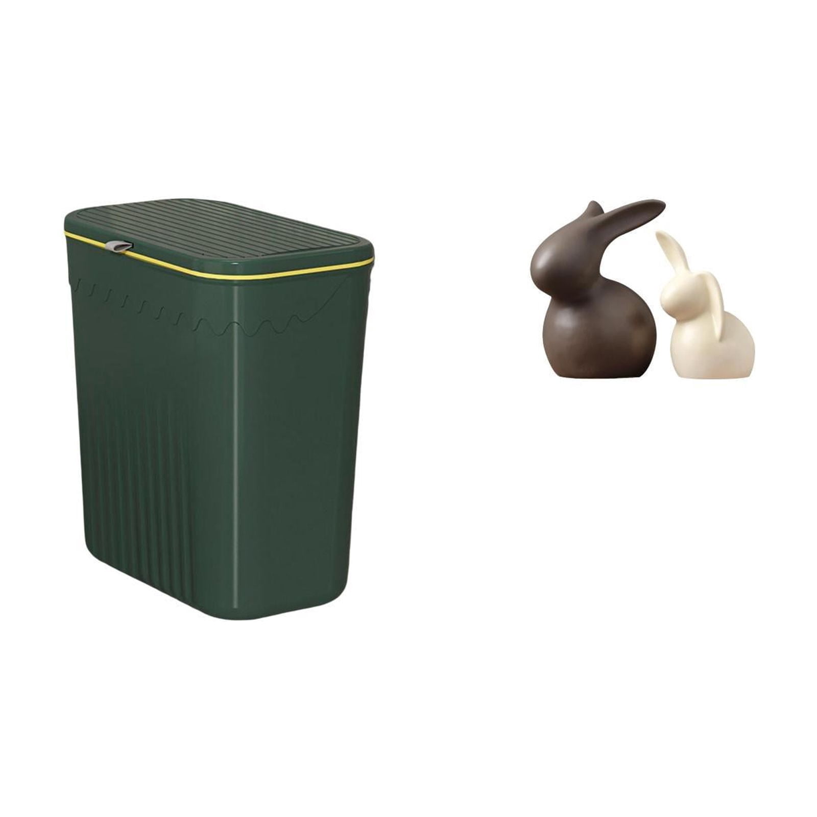 Kuntesetty Space Saving Ceramic Trash Can Basket Holder for Toilet ...