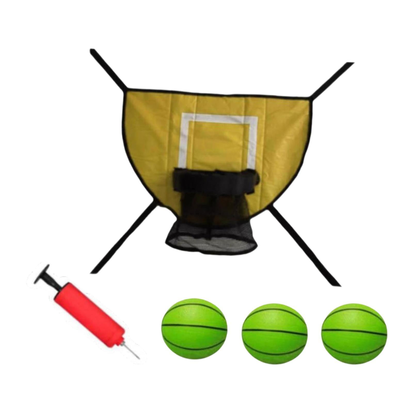 Kuntesetty Trampoline Basketball Hoop Attachment Soft Basketball Goal ...