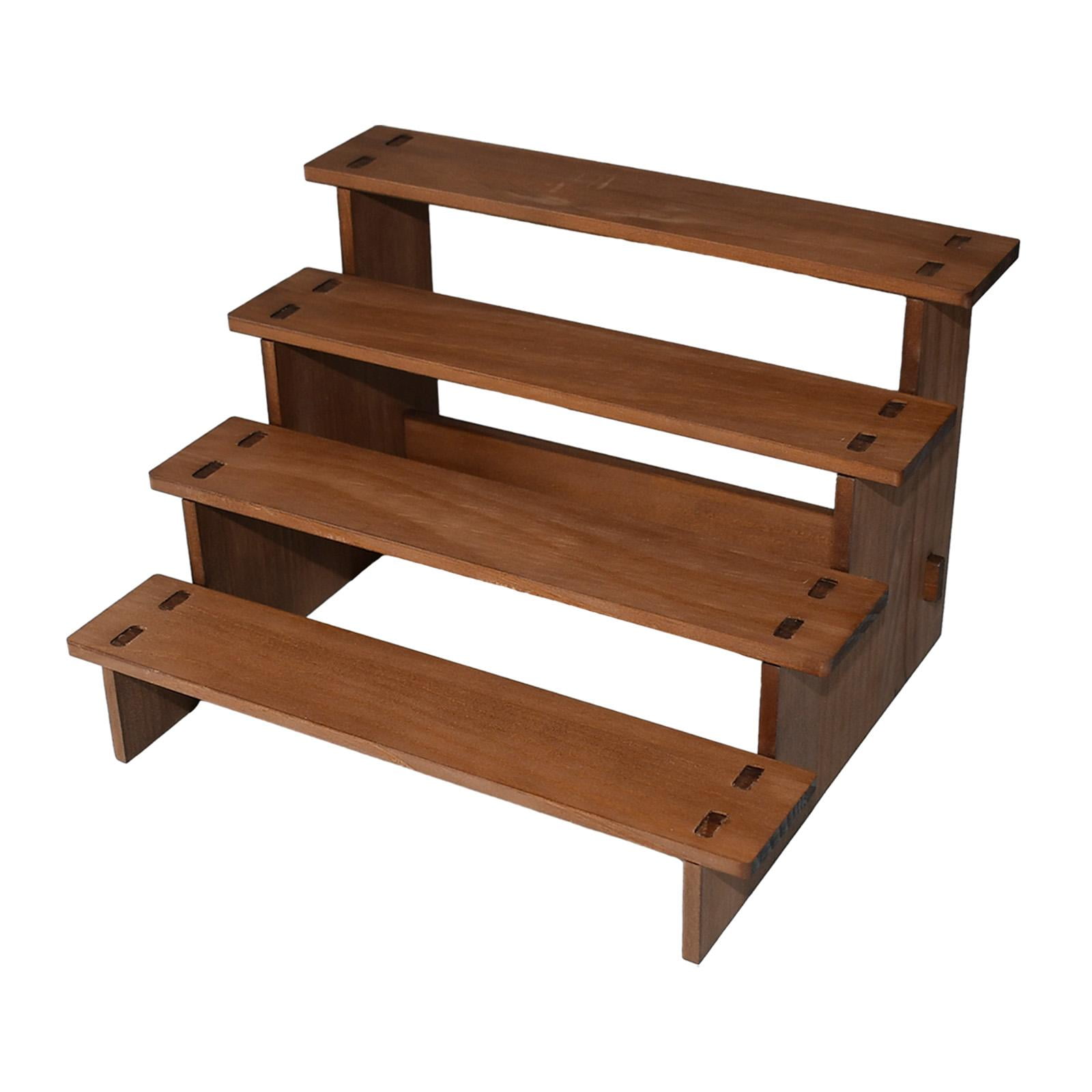 Kuntesetty Wood Display Riser Collectibles Display Stand Jewelry Rack ...