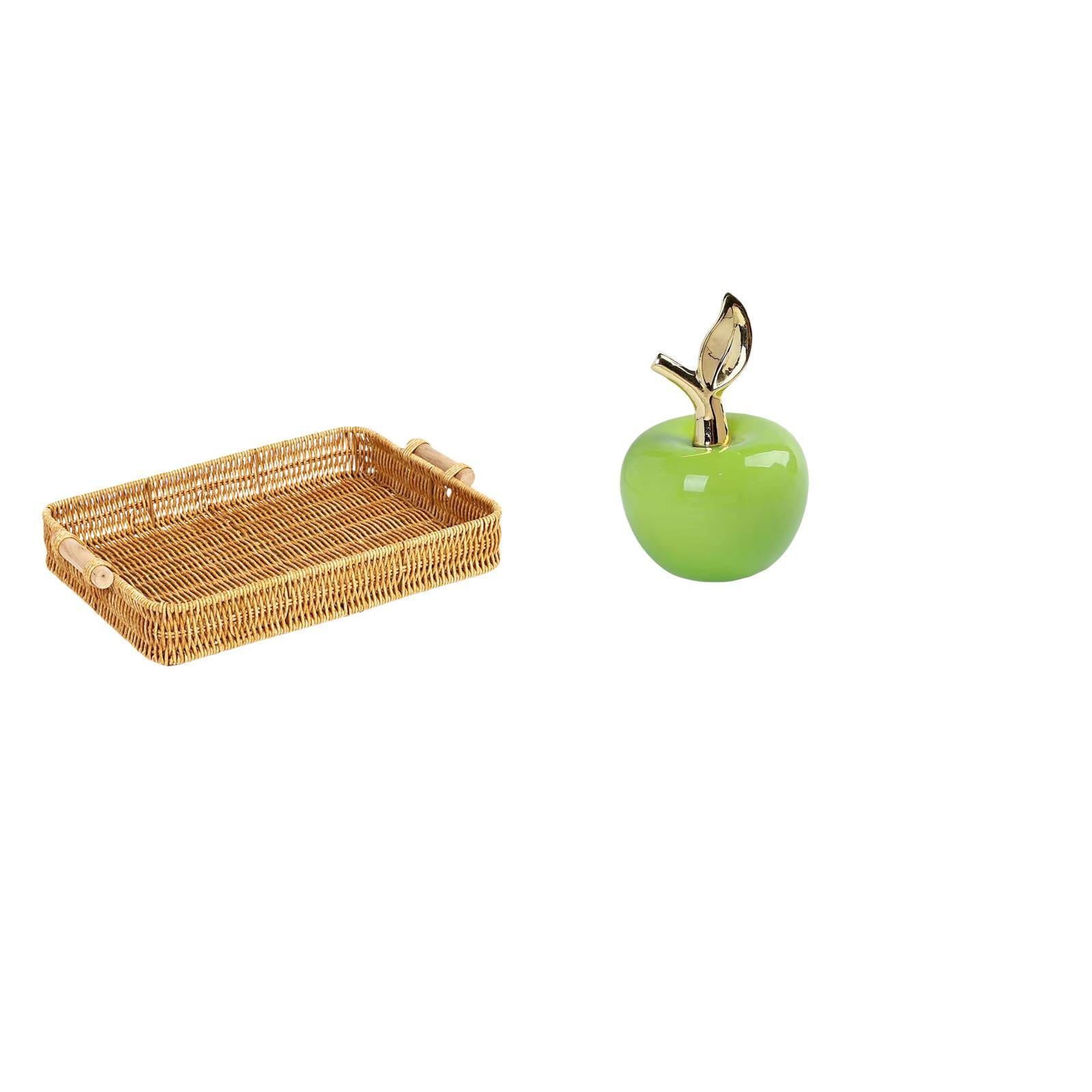 Kuntesetty Woven Fruit Baskets Ceramic Figurine Fruit Sculpture Snack ...