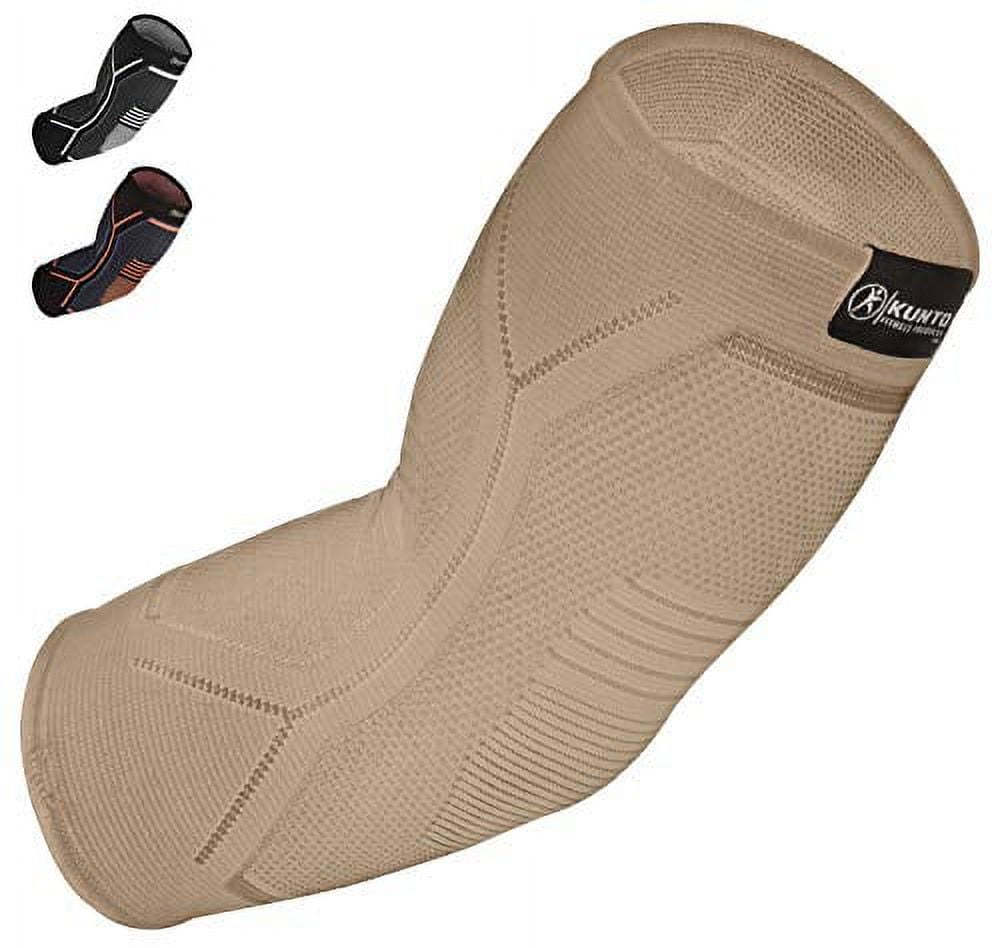 Kunto Fitness Elbow Brace Compression Support Sleeve for Tendonitis ...