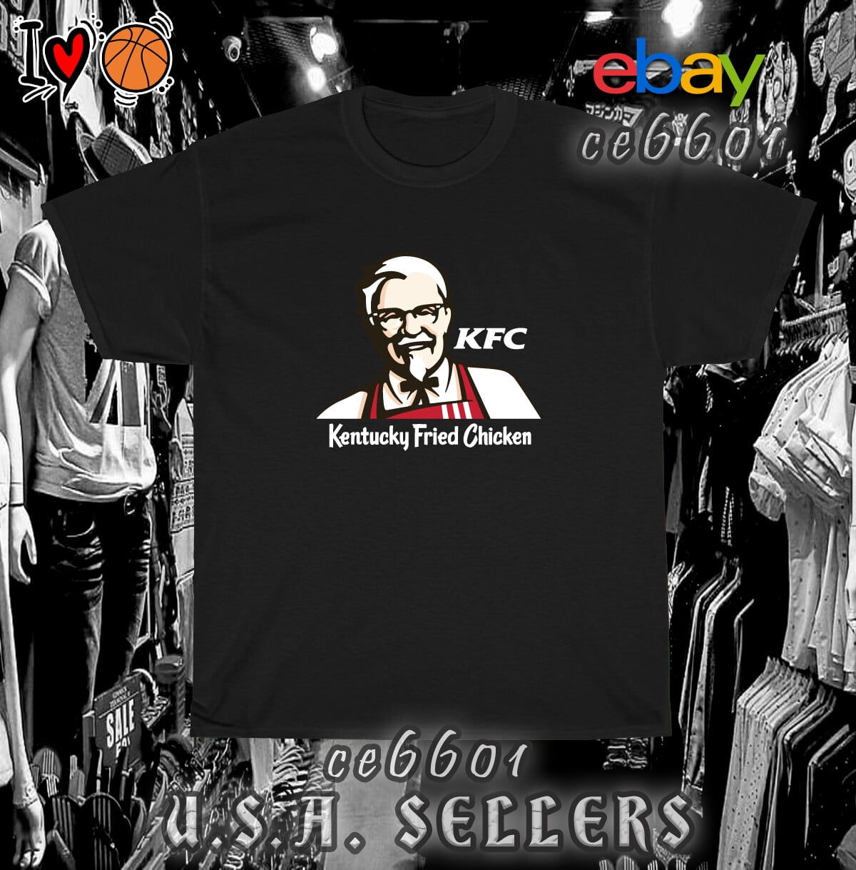 Kuntucky Fried Chicken KFC Logo Men's T-Shirt American T-Shirt ...