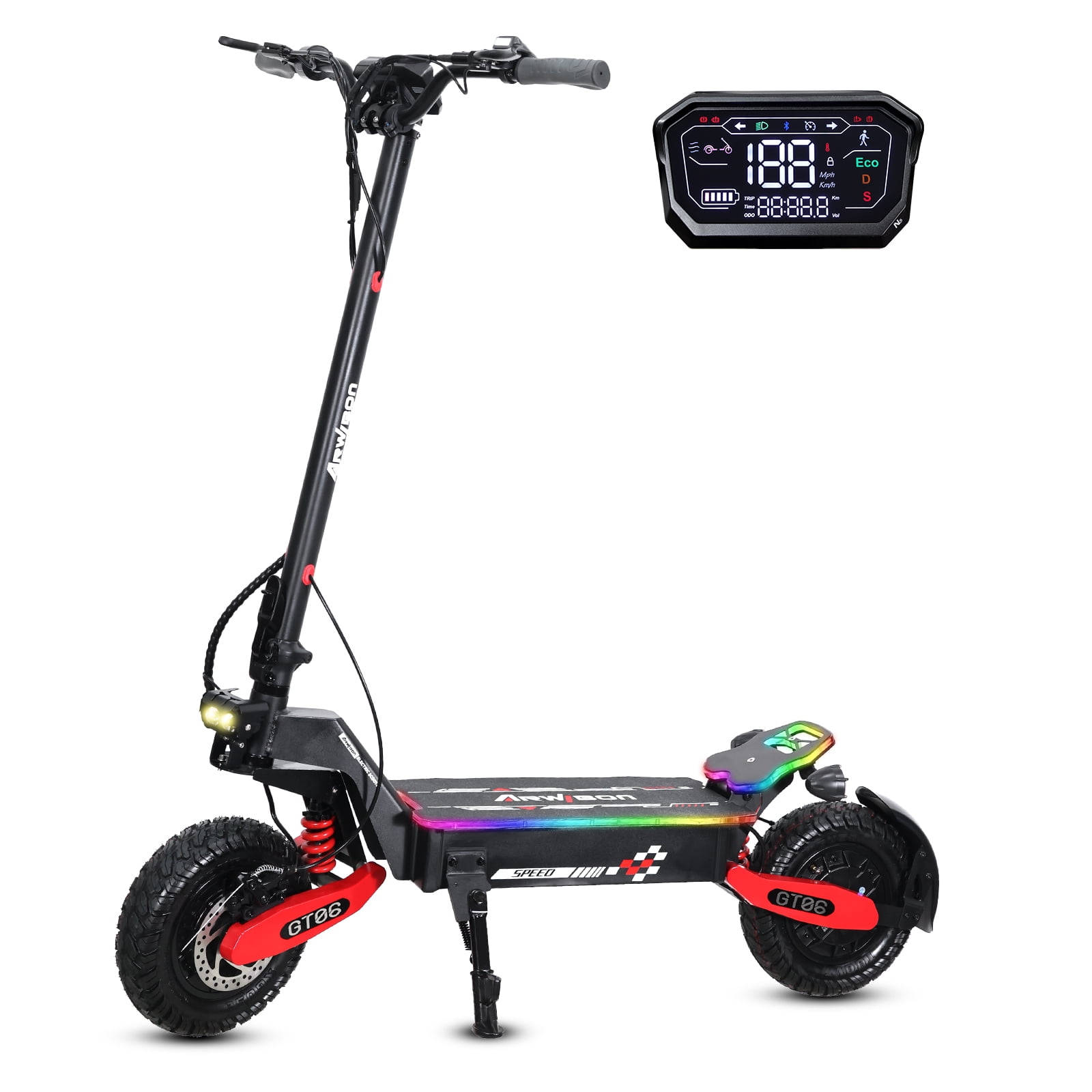 Kunyun 2400W Dual Motor Electric Scooter, 52V 23.4AH Battery, 31-44Mph ...