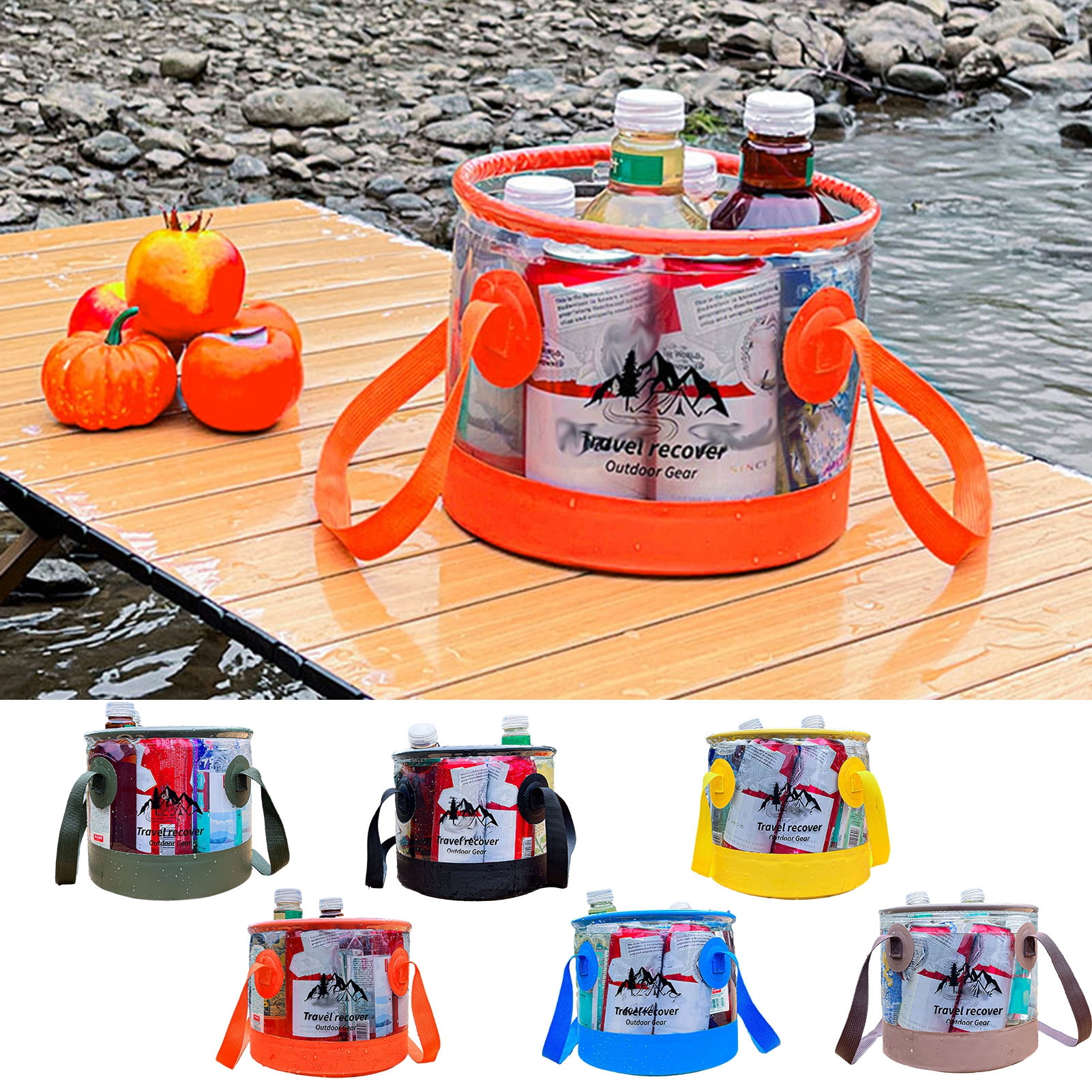 Kuorak 10L Outdoor Folding Bucket Double Handle Multifunctional ...