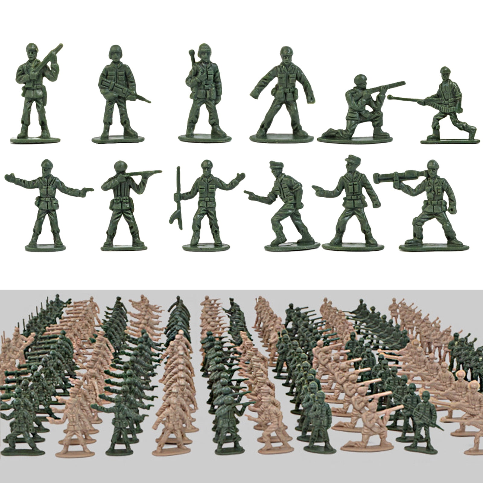 Kuorak 360Pcs 1:72 Scale Soldier Model Army Men Toy Soldiers Battle ...