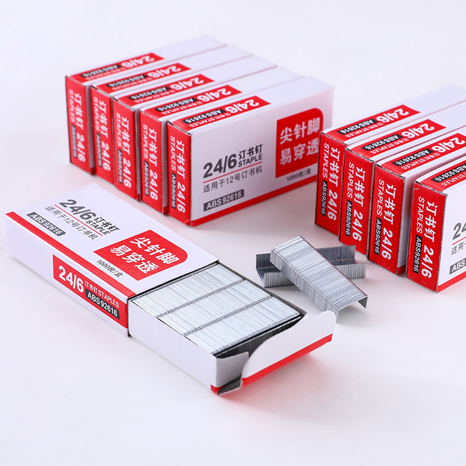 Kuorak 5000Pcs Standard Staples Stainless Steel Office General 24/6 ...