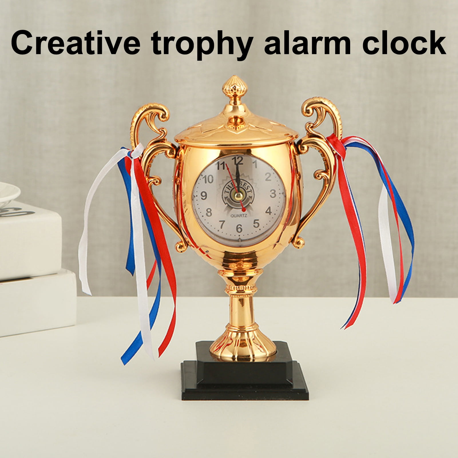 Kuorak Alarm Clock Decorative Precise Souvenirs Unique Chic Trophy Mechanical Alarm Clock for ...