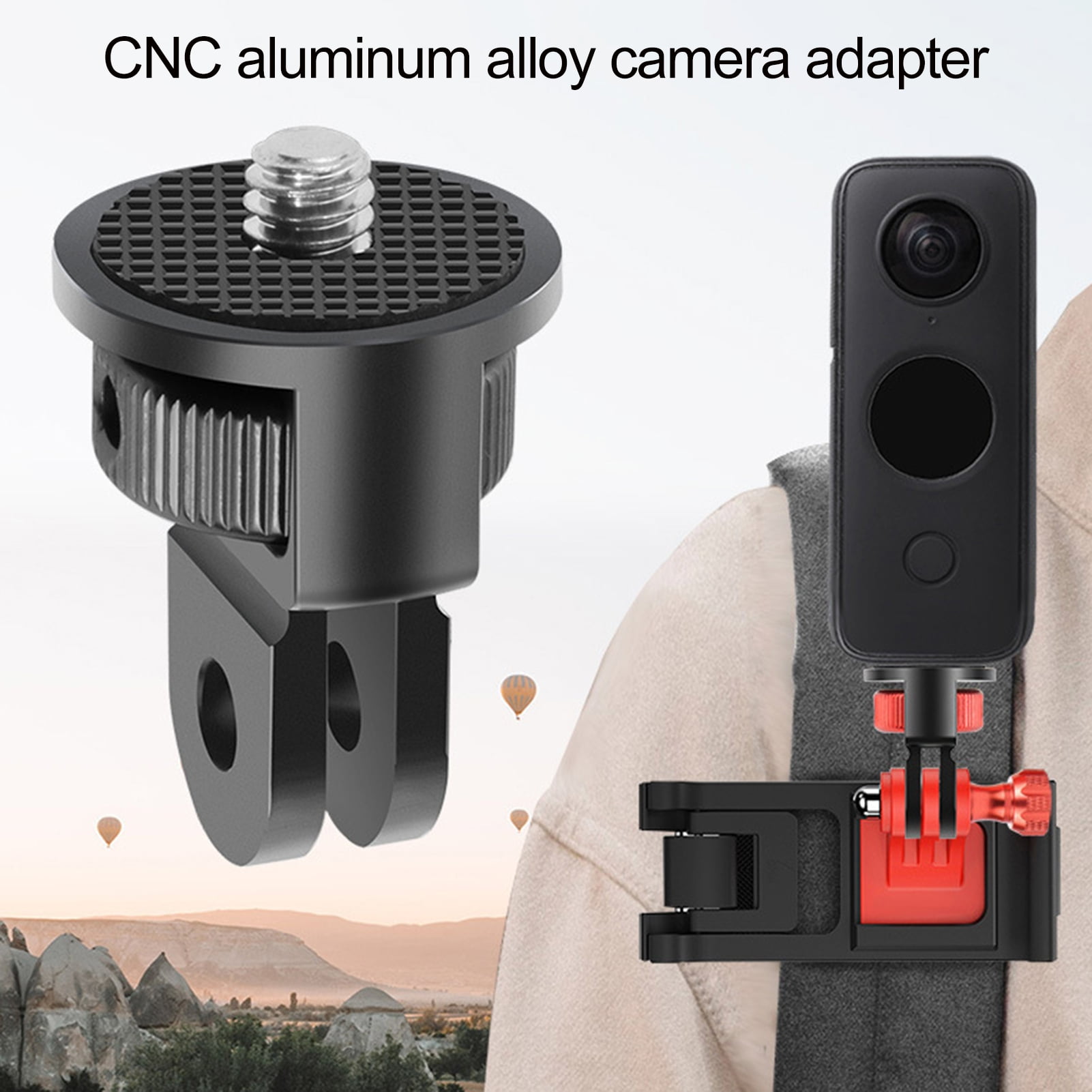 Kuorak Camera Tripod Adapter Mini 1/4 Inch Screw Mounted 360 Degrees ...