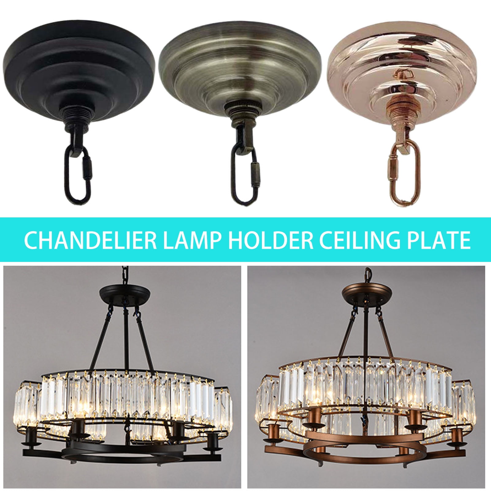 Kuorak Ceiling Light Canopy Kit with Heavy-Duty Replacement Cover Plate ...