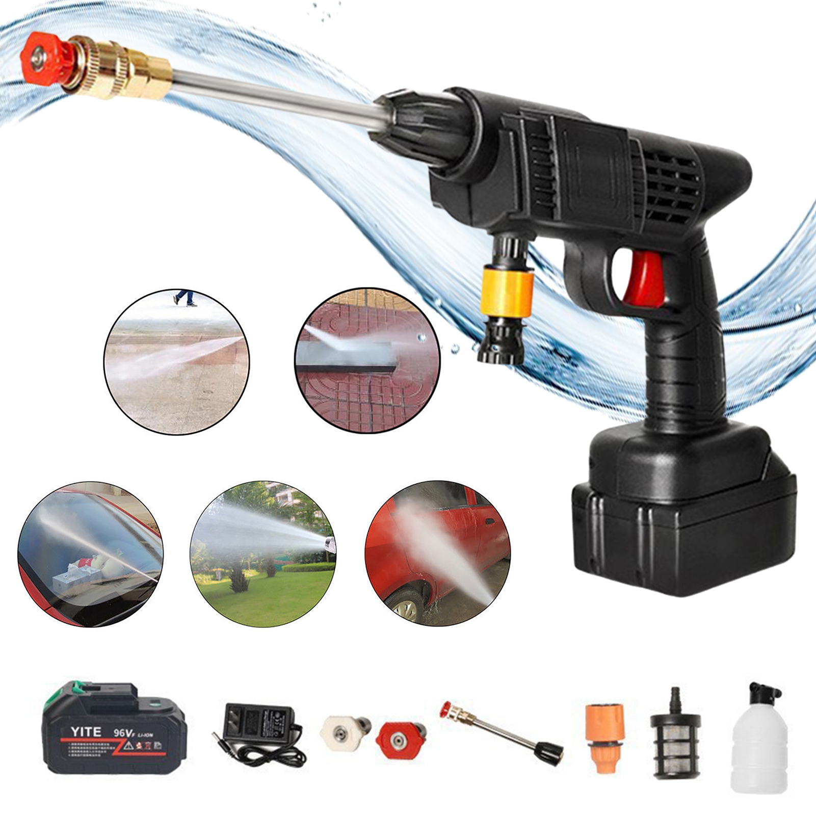 Kuorak Cordless Pressure Washer Electric Car Washing Machine ...