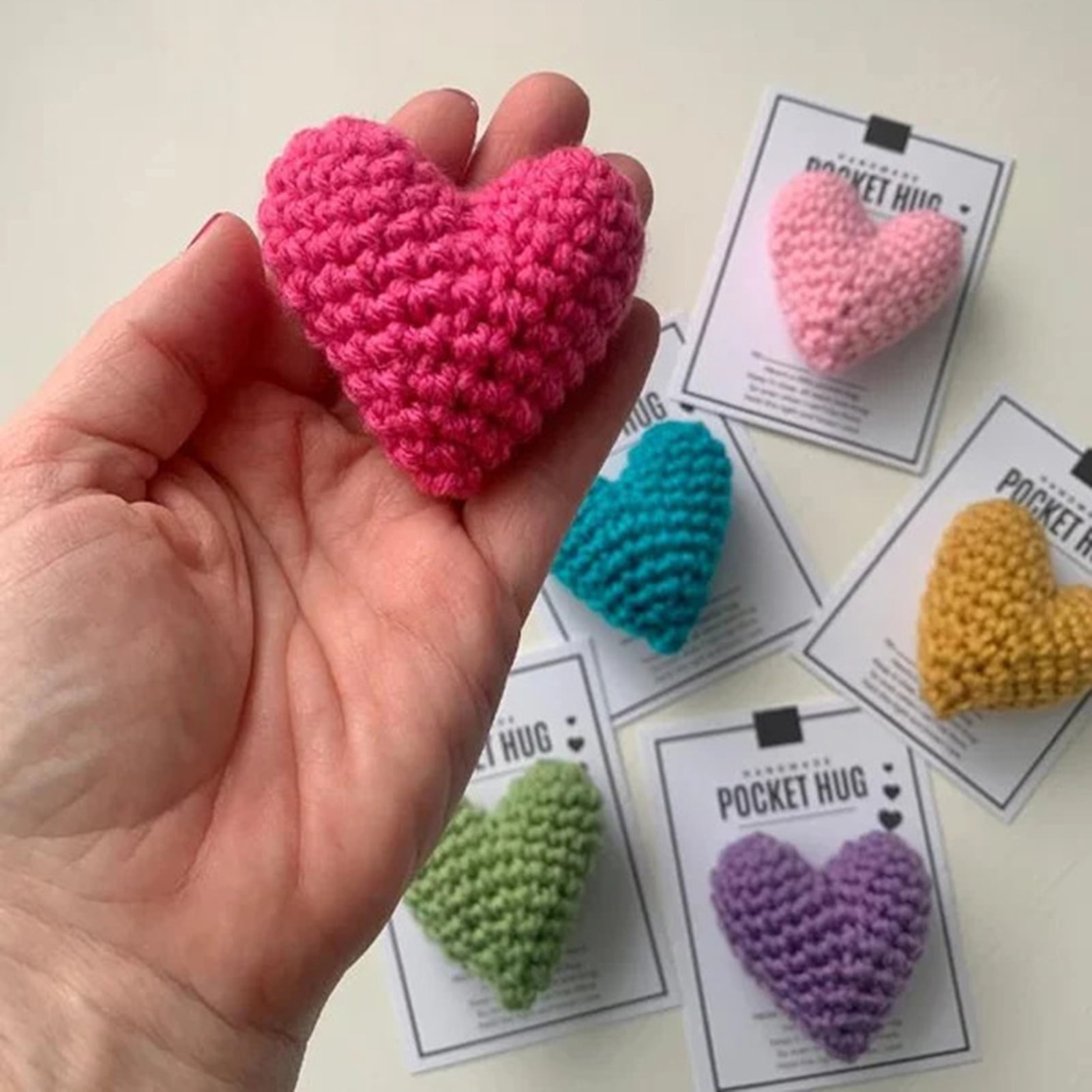 Kuorak Crocheted Heart Pocket Hug Fine Workmanship Encouragement ...