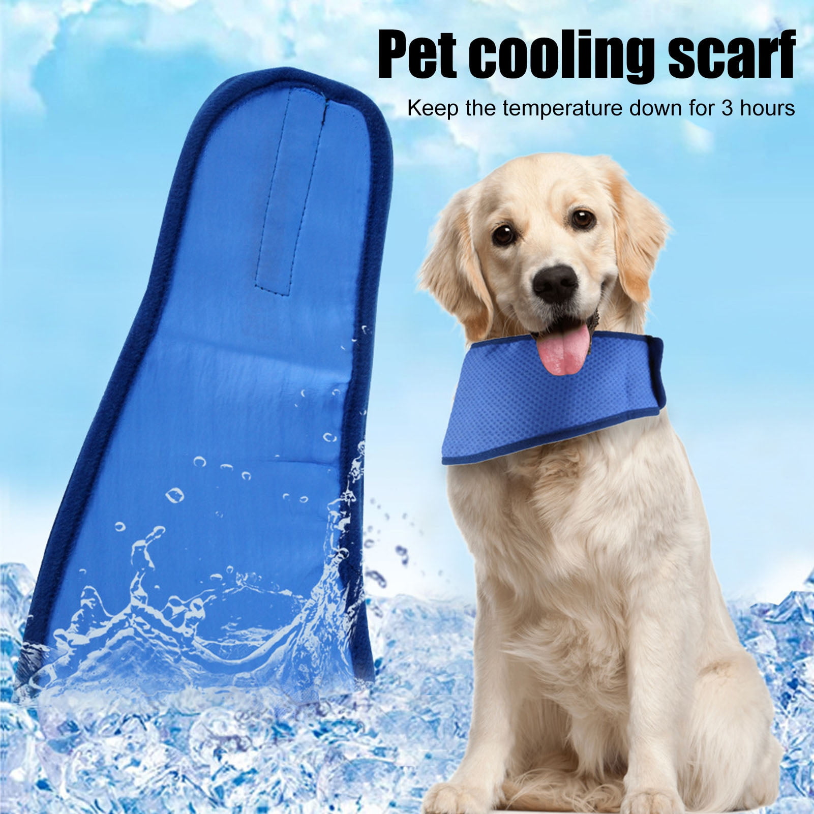 Kuorak Dog Cooling Collar Summer Breathable Pet Cooling Bandana ...