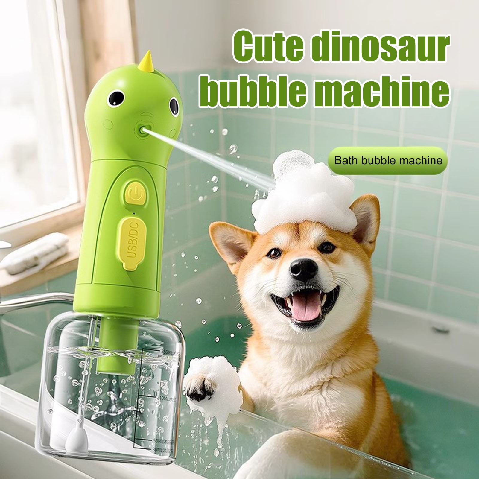 Kuorak Electric Shampoo Dispenser for Dog And Cat Bath Dinosaur Shape 2 ...