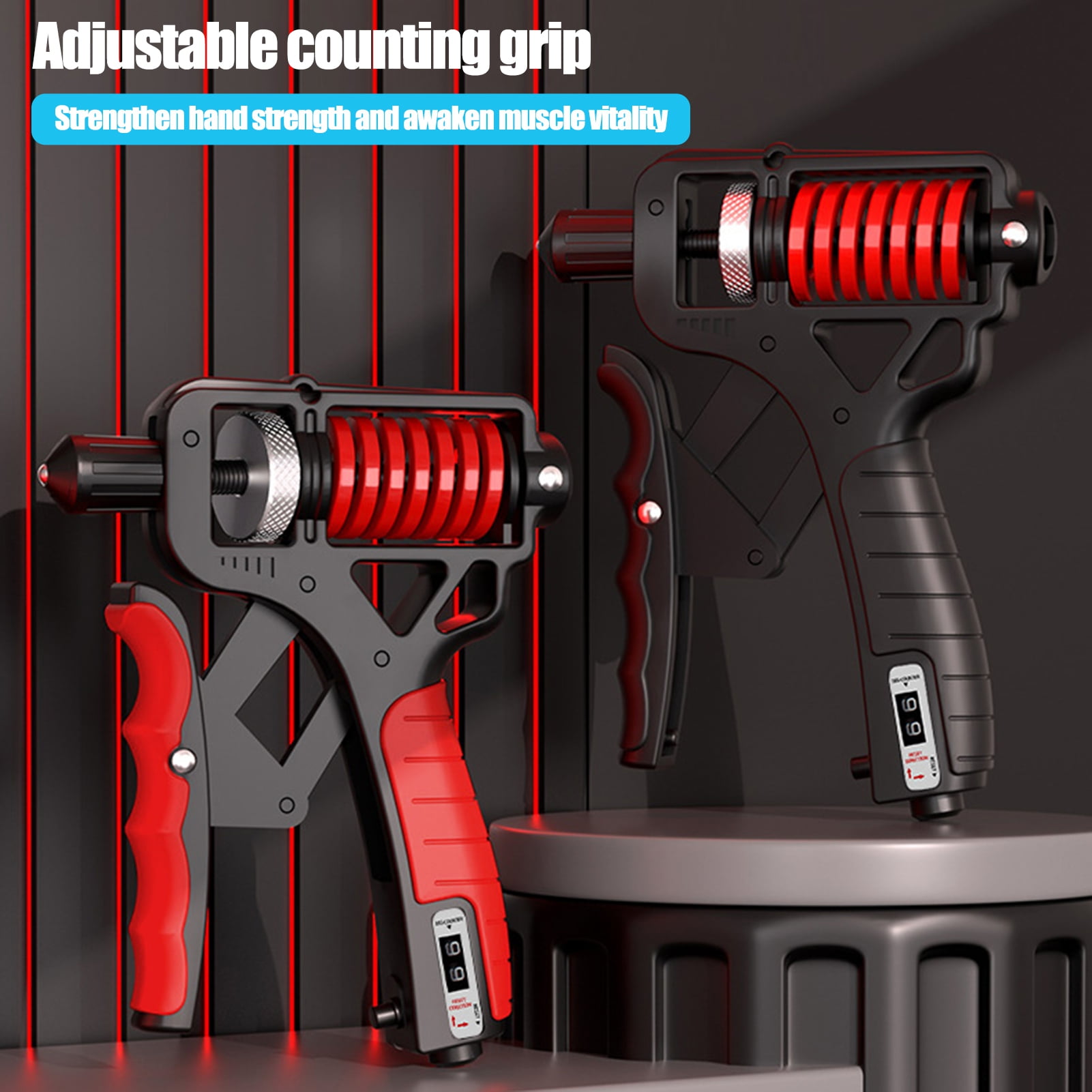 Kuorak Grip Strength Trainer Adjustable Distance/Resistance Ergonomic ...