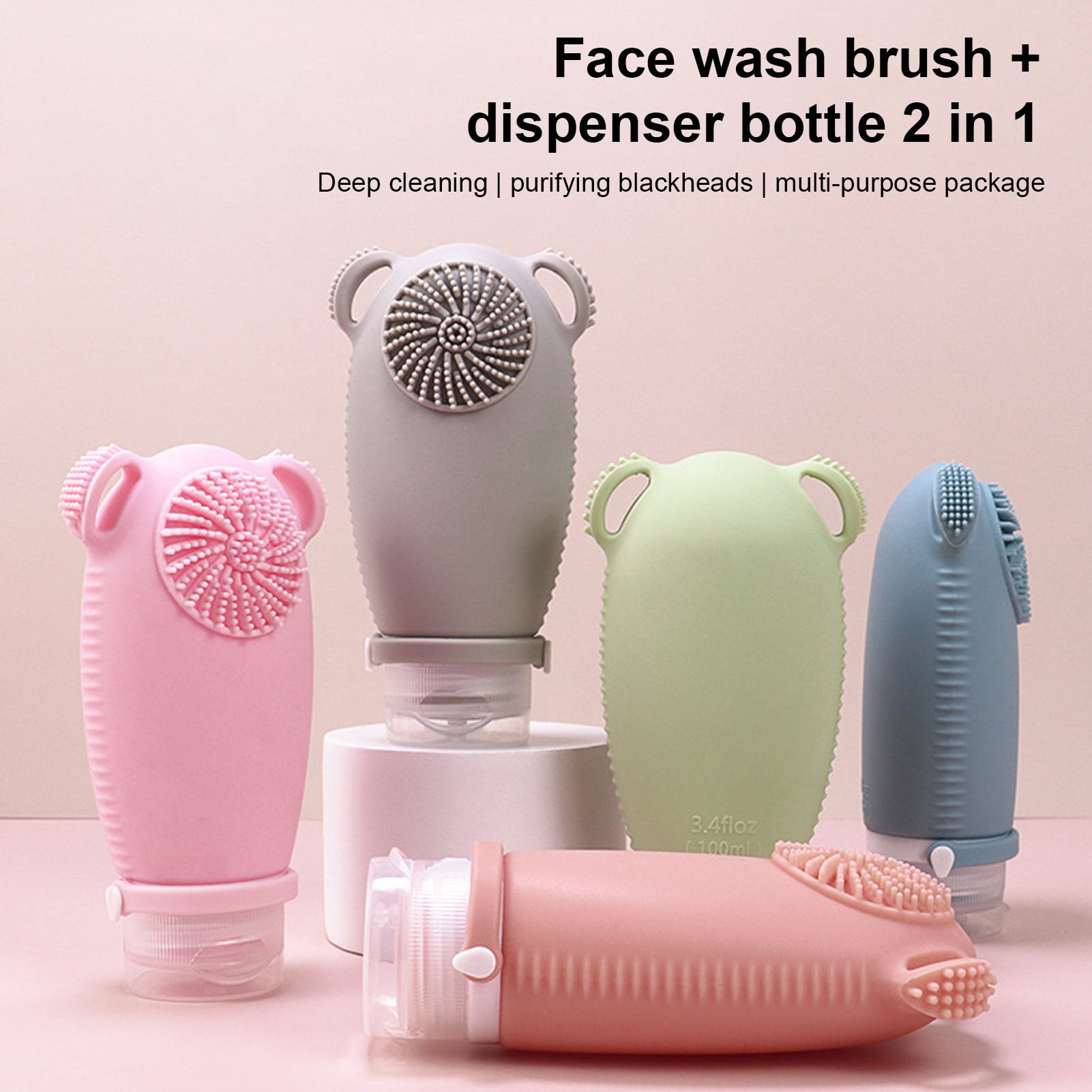 Kuorak Large Capacity Travel Bottles Leak-proof Liquid Storage ...