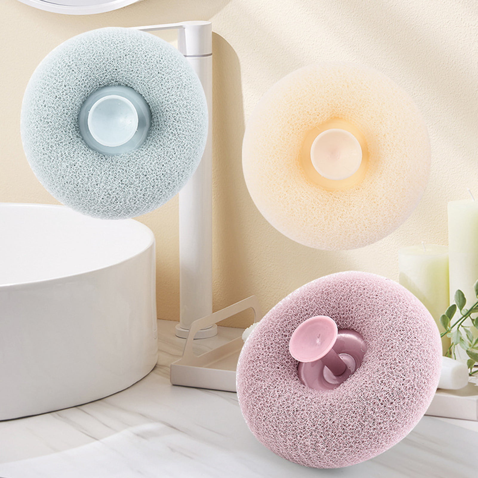 Kuorak Massage Bath Ball Rich Foam 3D Spiral Knitting Soft Water ...