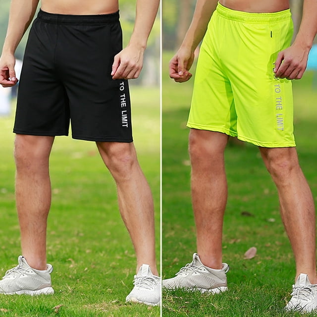 Kuorak Men Summer Quick Dry Breathable Elastic Waist Fitness Sports ...