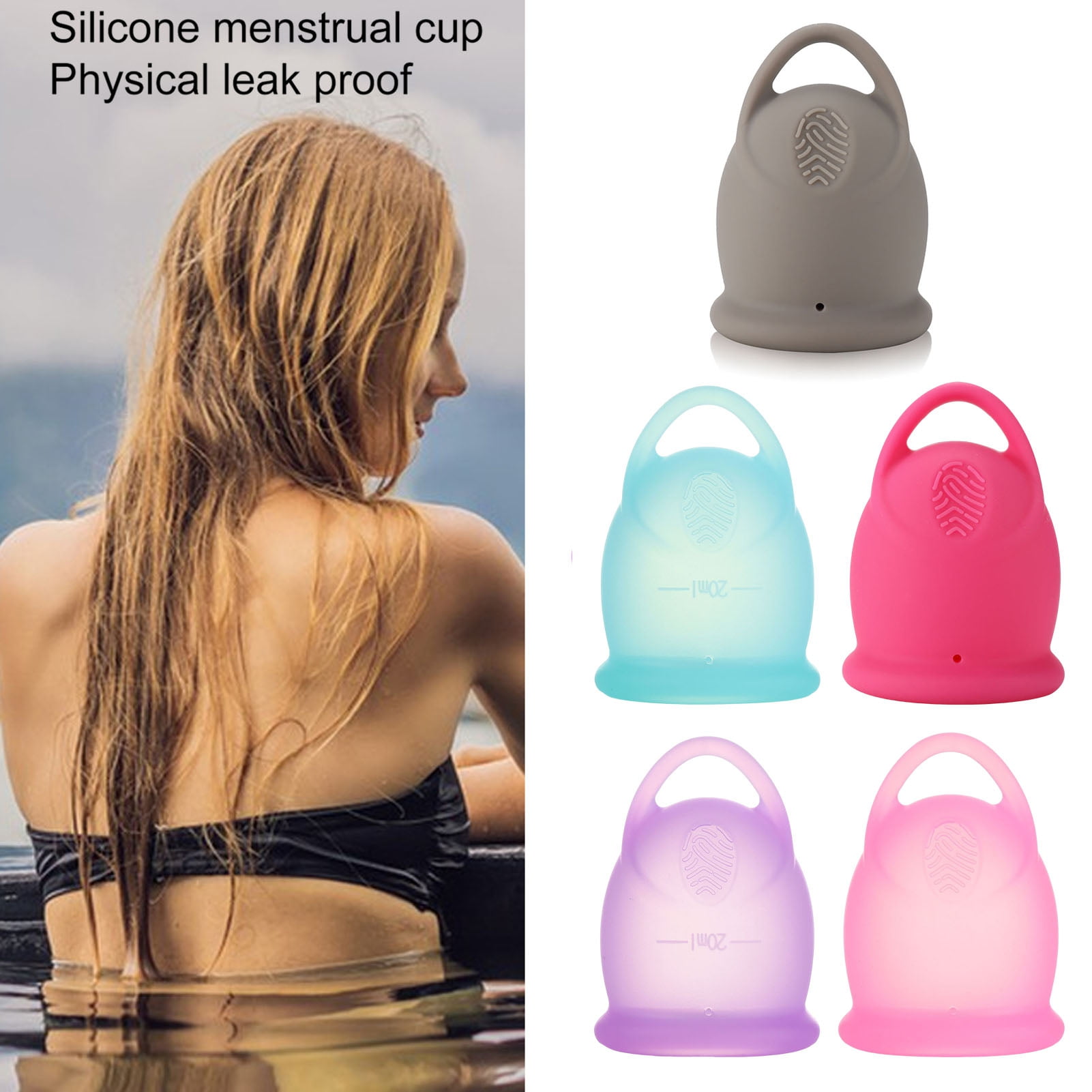 Kuorak Menstrual Cup with Pull Ring Ergonomic Design Flexible Leak ... Kuorak Menstrual Cup with Pull Ring Ergonomic Design Flexible Leak ...