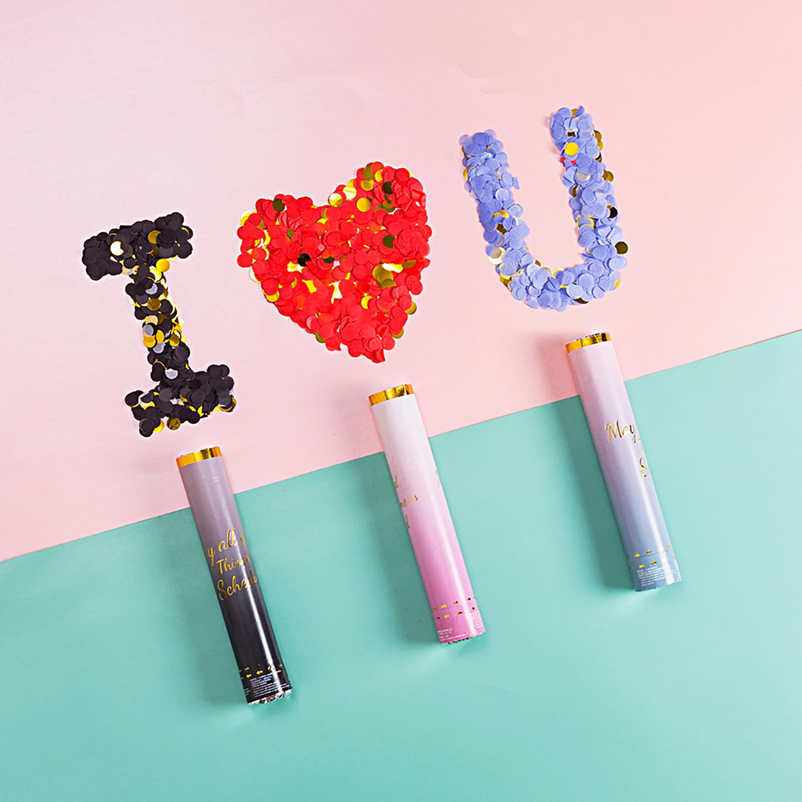 Kuorak Mini Handheld Confetti Tube Decorative Wedding Spring Confetti ...