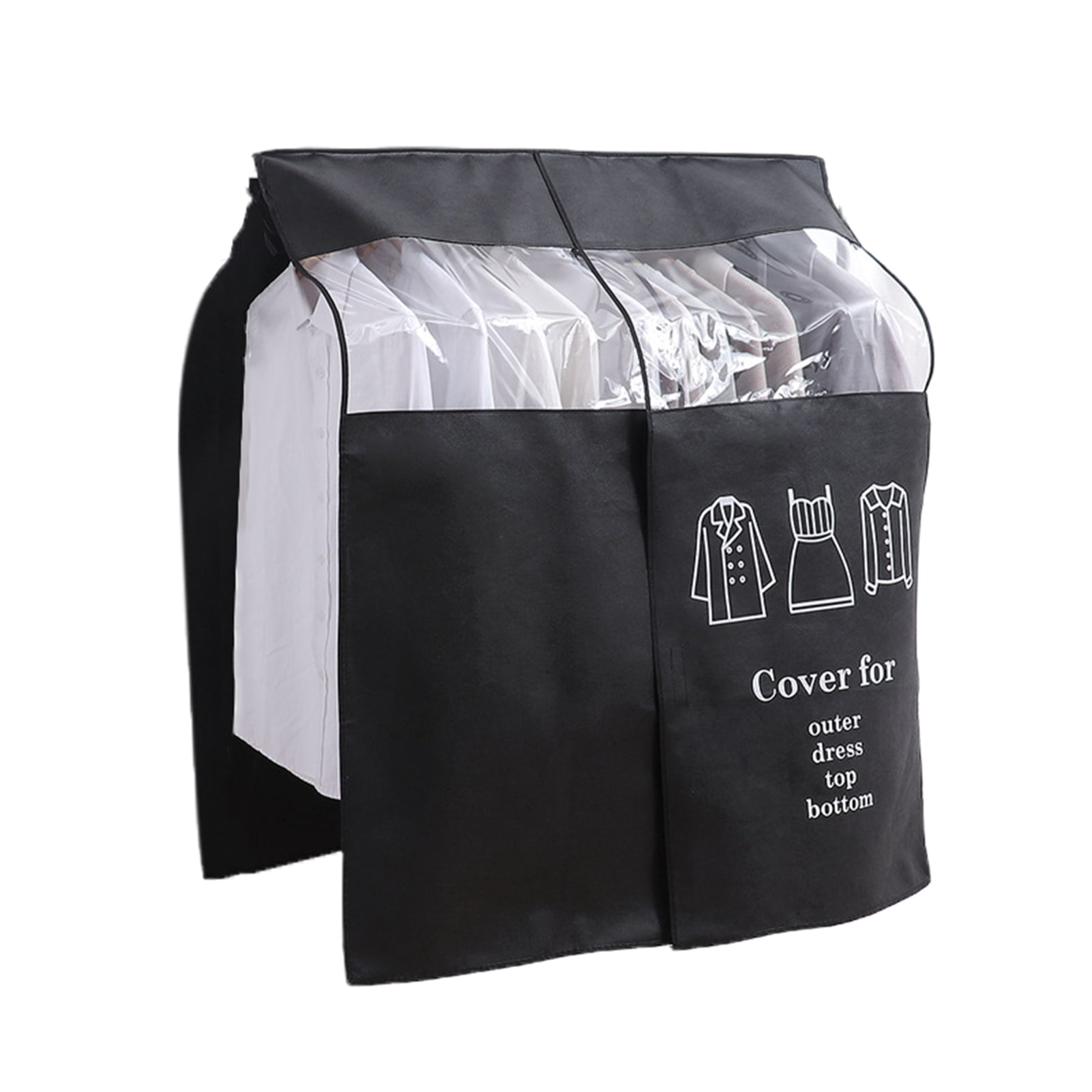 Kuorak Non-woven Fabric Hanging Cloth Wardrobe Suit Coat Transparent ...