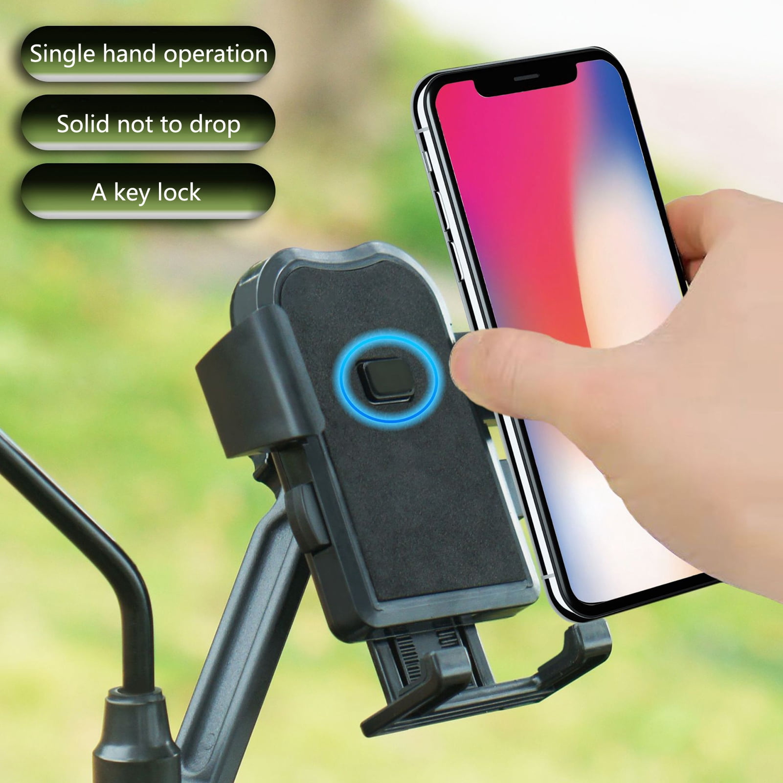 Kuorak Phone Holder Self-locking Steady Adjustable Bicycle Cell Phone ...