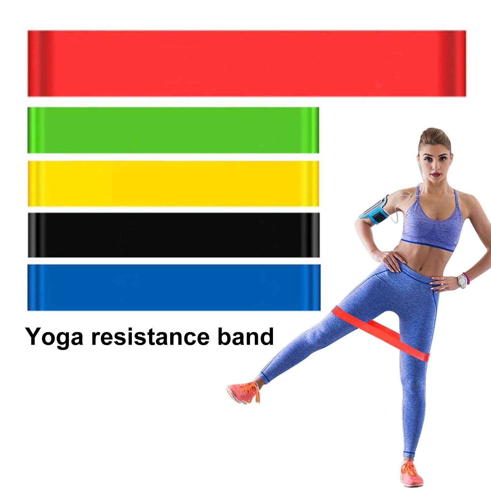 Kuorak Resistance Band Legs Glutes Hip Building Lifting Stretch ...