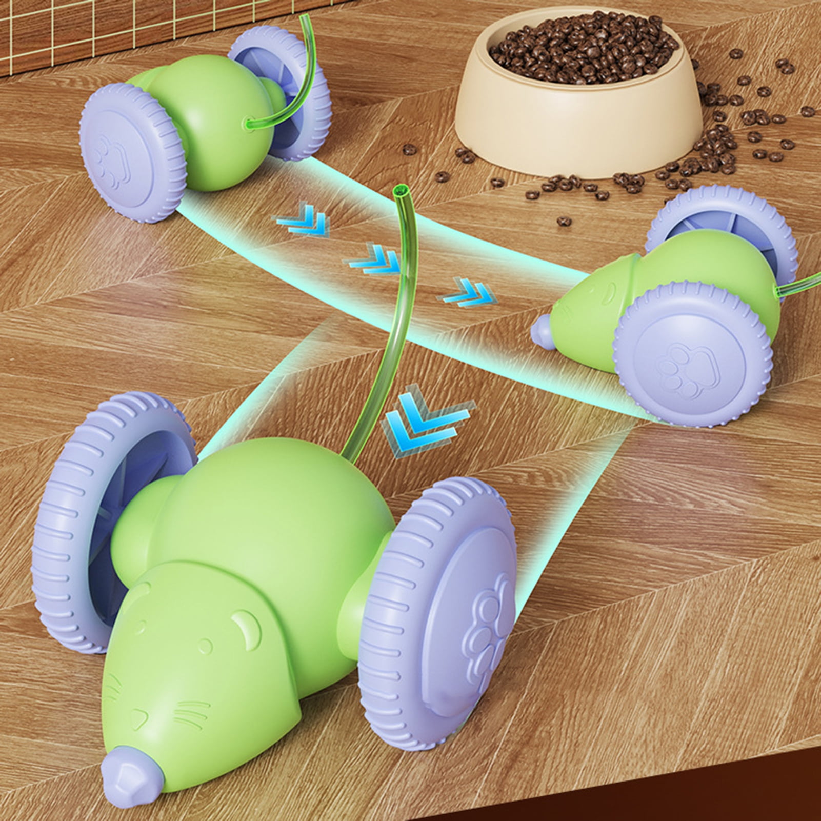 Kuorak Smart Electric Mice Cat Toy Rechargeable Automatic Moving Mouse ...