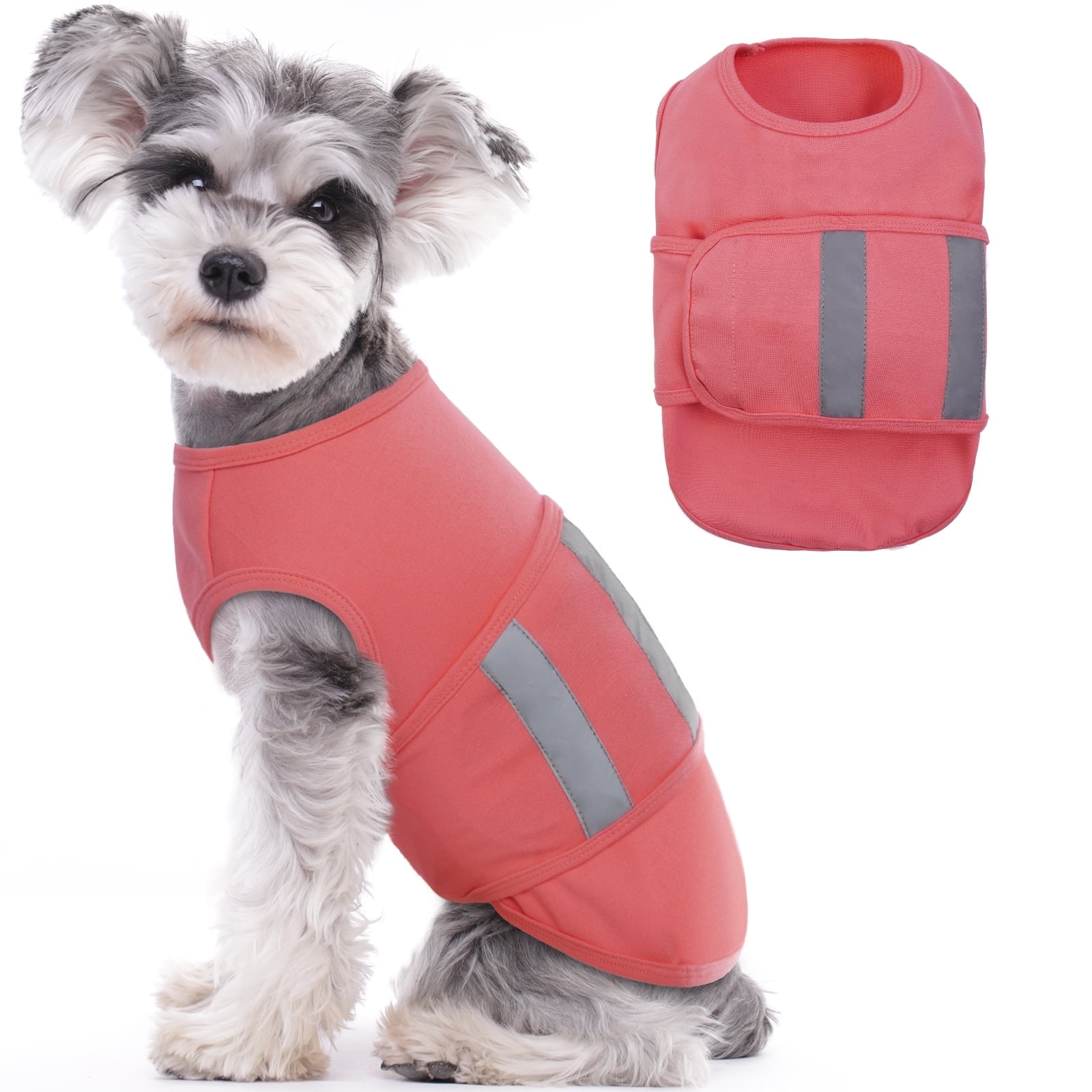 Kuoser Dog Anxiety Vest, Soft and Reflective Calming Shirt for Dogs ...