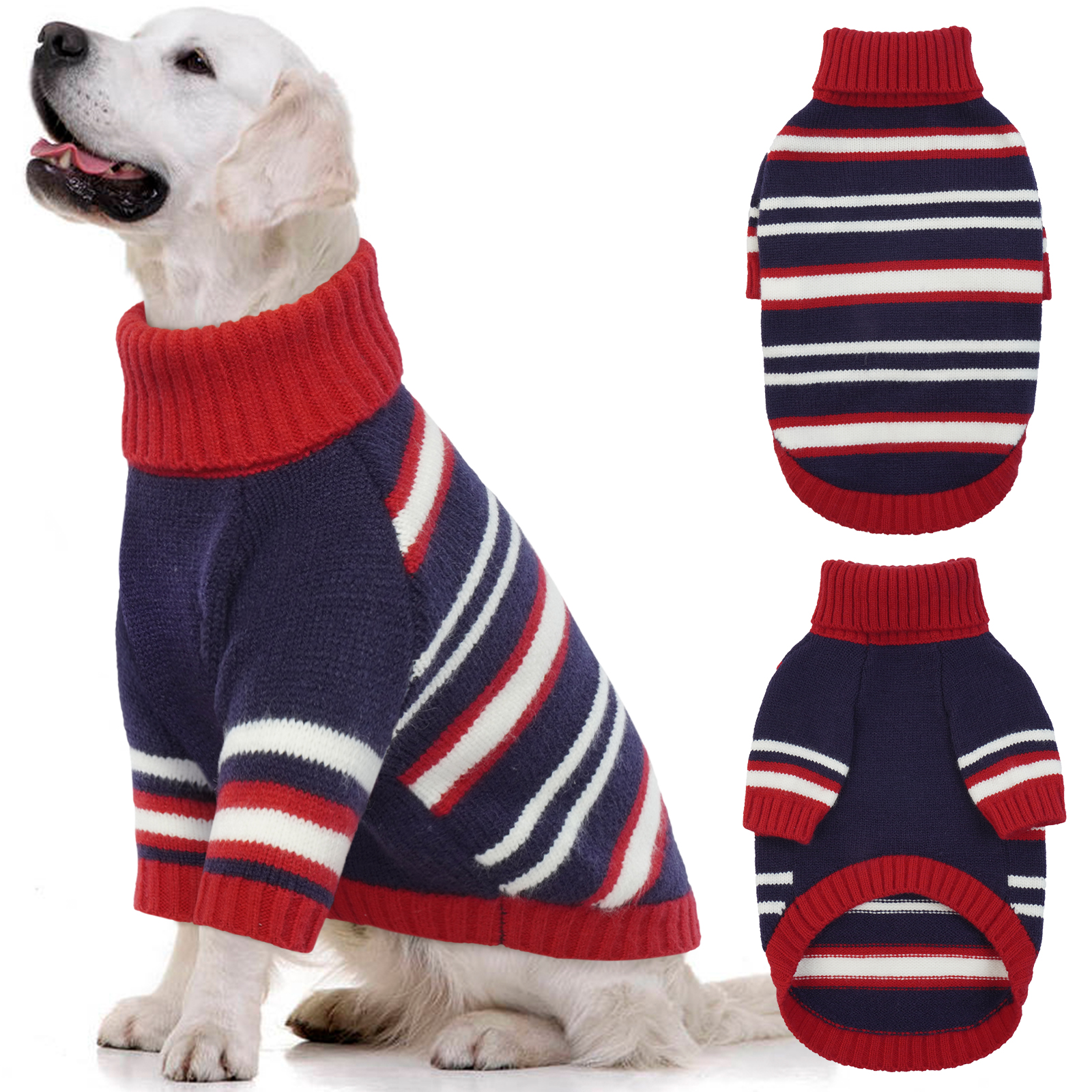 Small Pet Dog Sweater Winter Coat Dog Flowers Sweater Clothes Puppy Cat ...