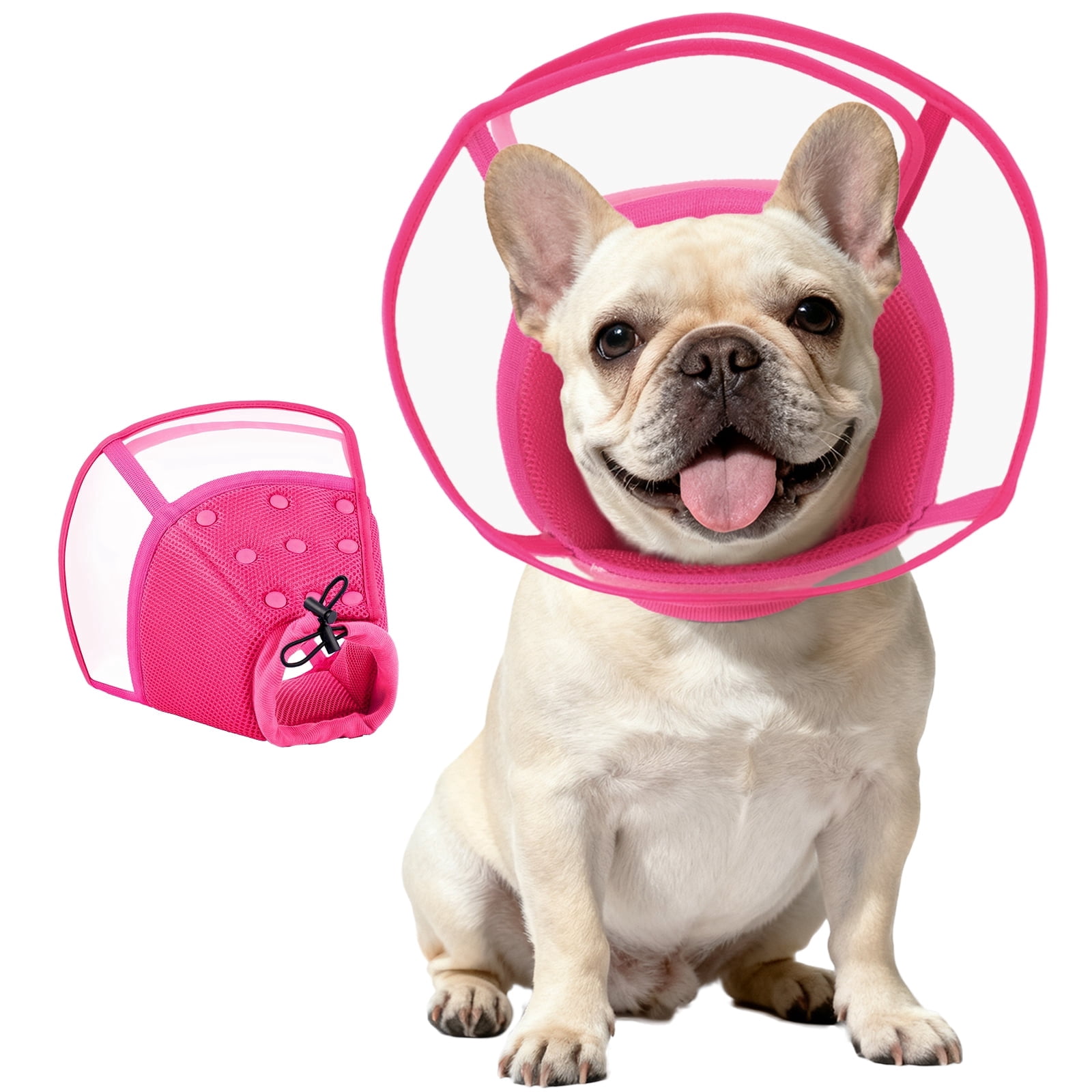 Kuoser Dog Cone Collar, Soft Adjustable Elizabethan Recovery Cone for ...