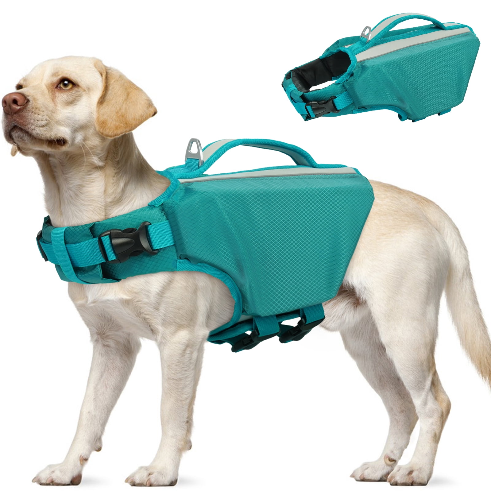 Kuoser Dog Life Jacket, Reflective and Adjustable Life Vest for Small ...