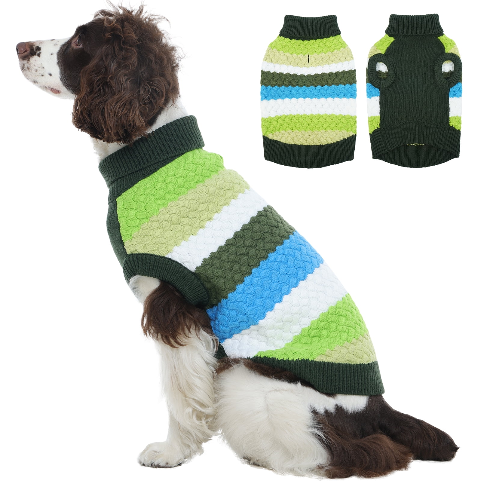 Kuoser Dog Sweater Warm Pet Knitwear Soft Winter Clothes for Dogs and ...