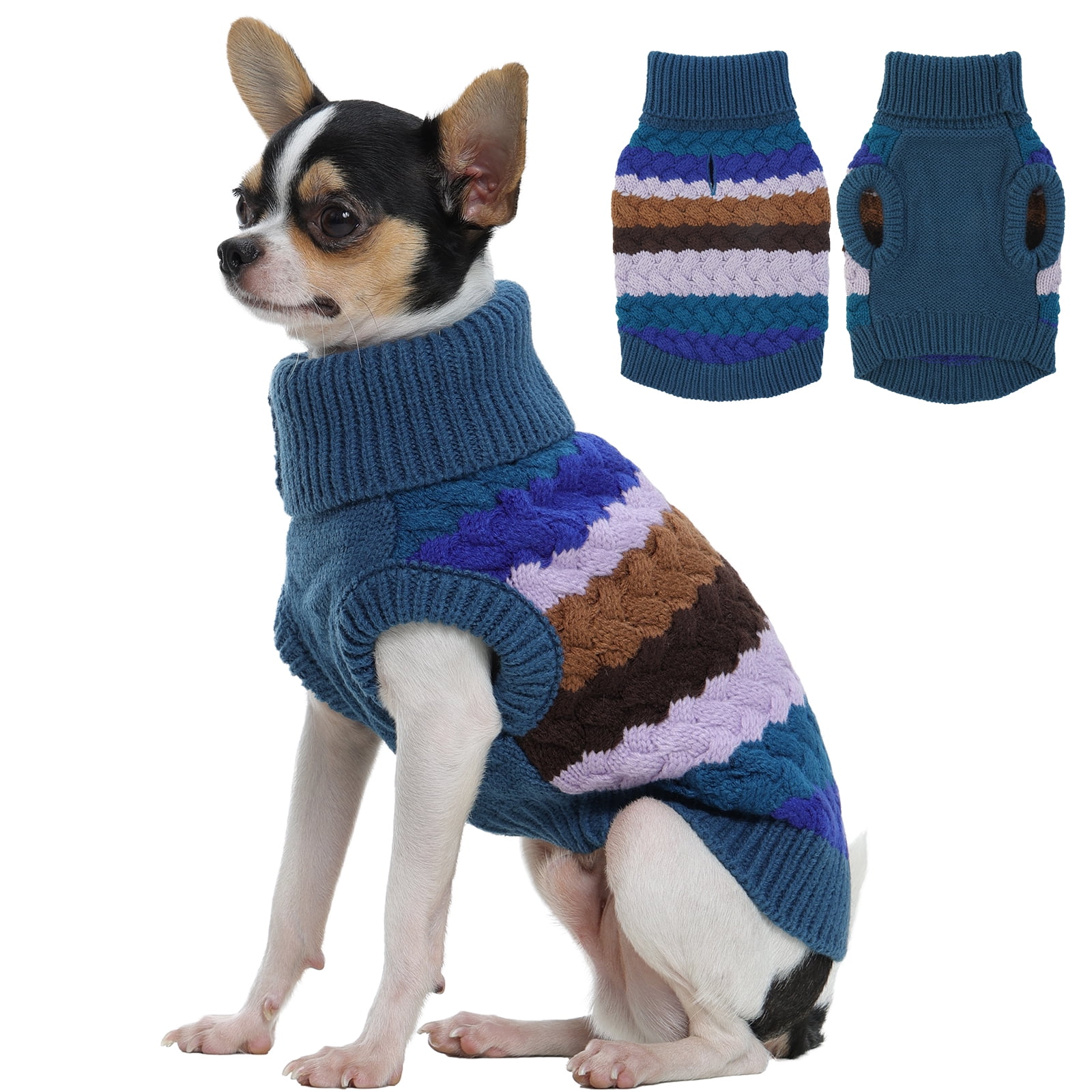 Kuoser Dog Sweater Warm Pet Knitwear Soft Winter Clothes for Dogs and ...