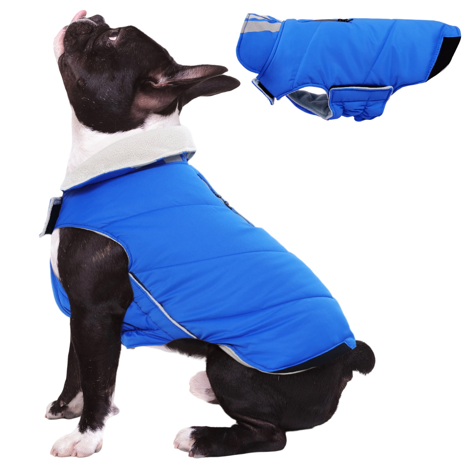 Kuoser Dog Winter Coat Waterproof and Windproof Snow Jacket, Reflective ...