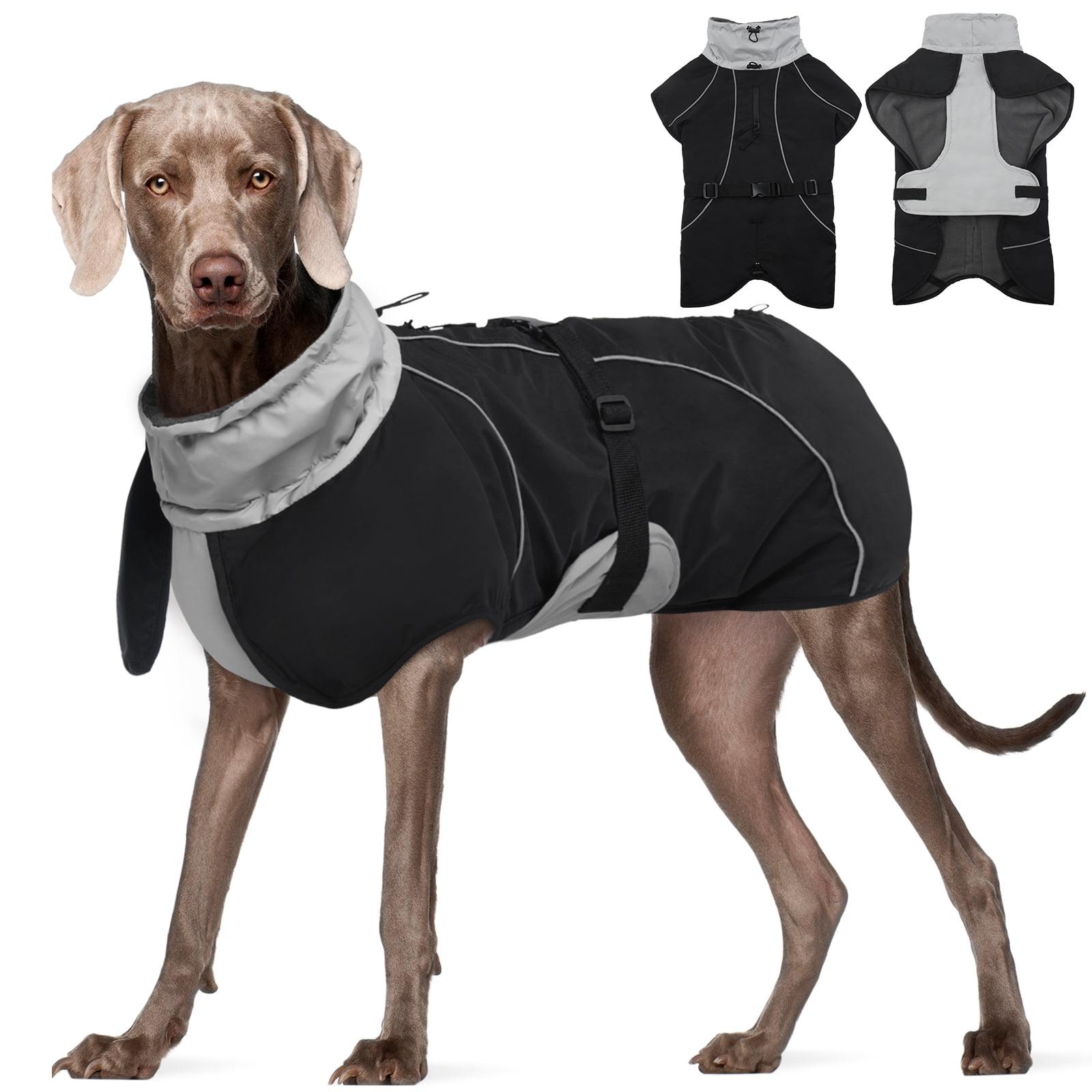 Kuoser Dog Coat Reflective Windproof Dog Outdoor Jacket for Cold ...