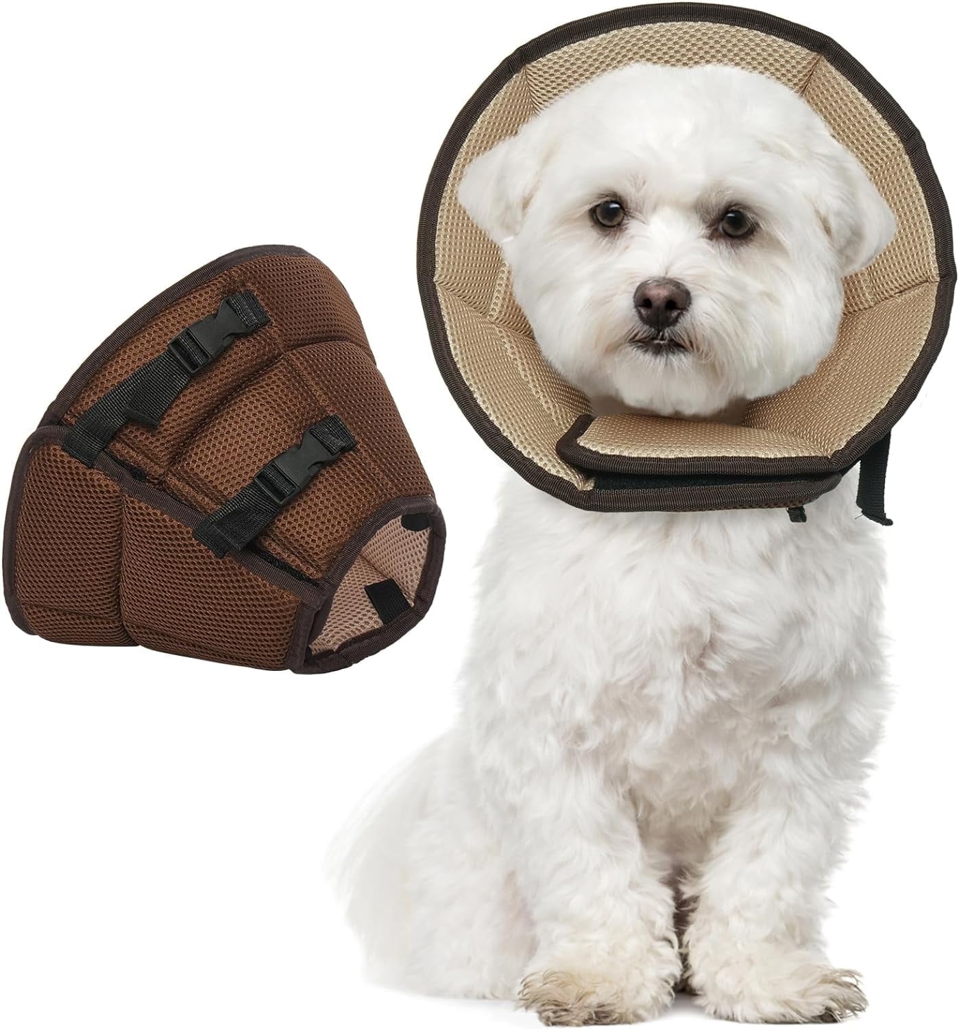 Kuoser Soft Dog Cone Collar After Surgery, Adjustable Dog Recovery Cone ...