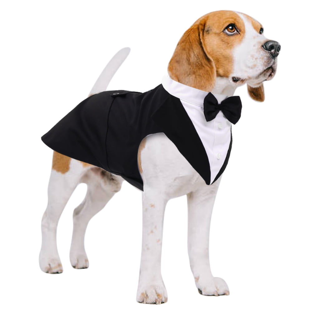 Kuoser Suit for Dogs, Dog Tuxedo Formal Suit and Bandanna Set, Wedding ...