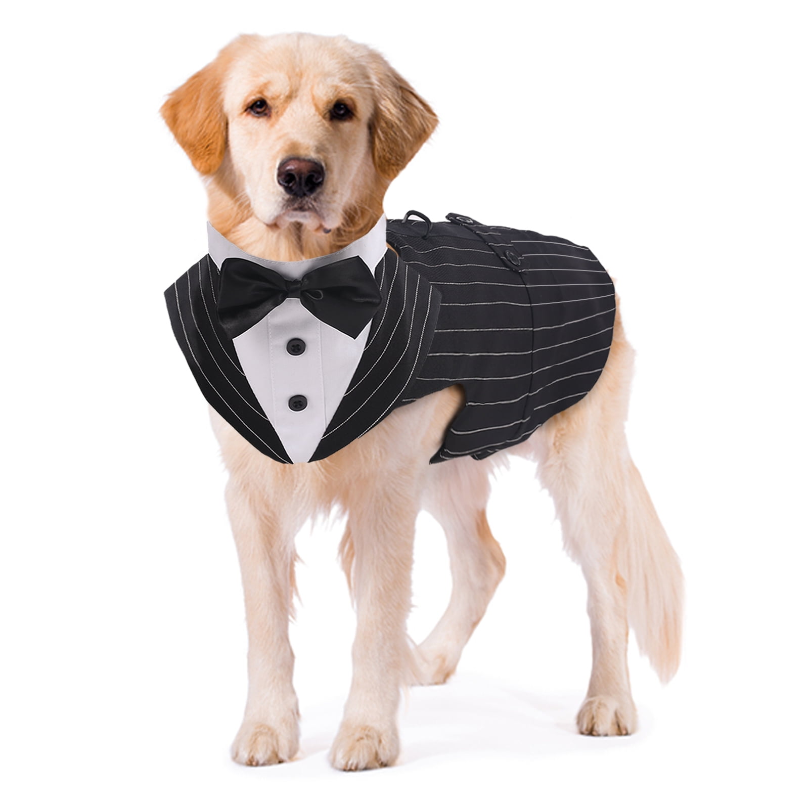 Kuoser Suit for Dogs, Dog Tuxedo Formal Suit and Bandanna Set, Wedding ...