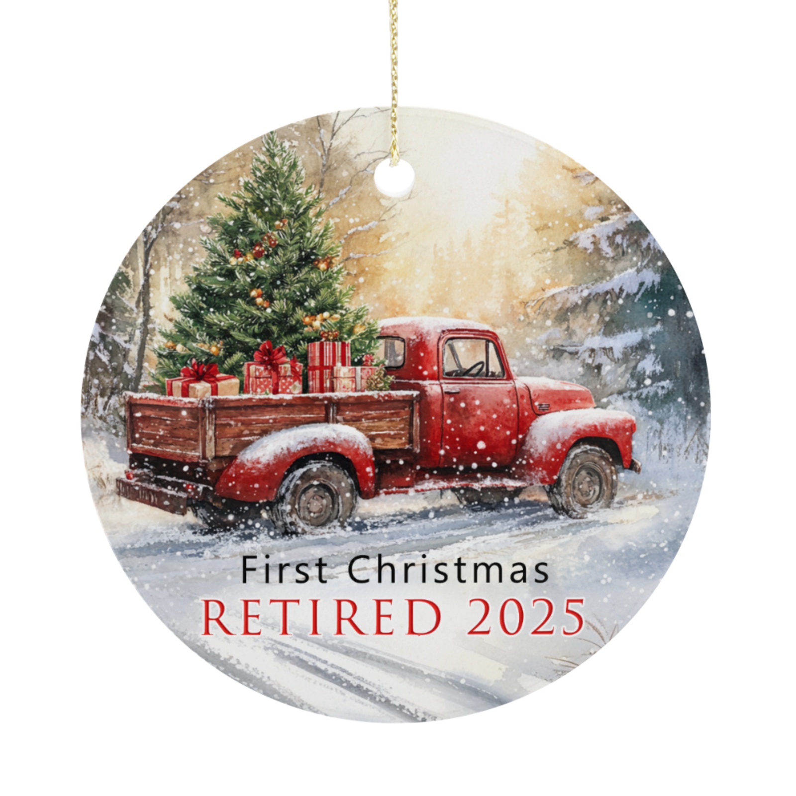 KuphiL10C First Christmas Retired Ornament 2025, Best Retirement Gift ...