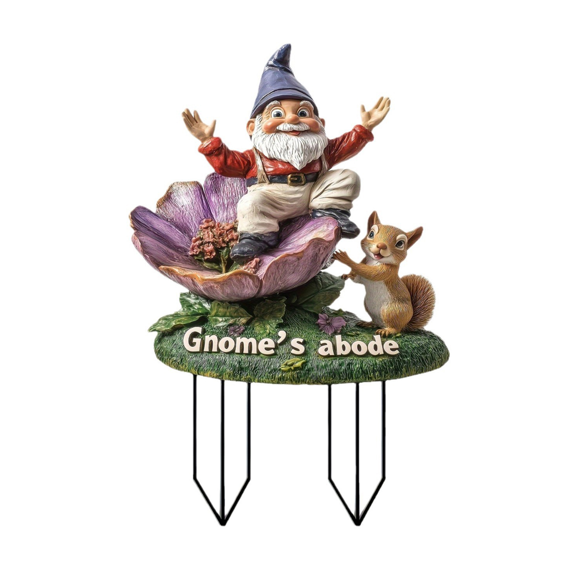 Kupretty Gnomes Squirrels Garden Stakes Waterproof Christmas Yard Signs ...