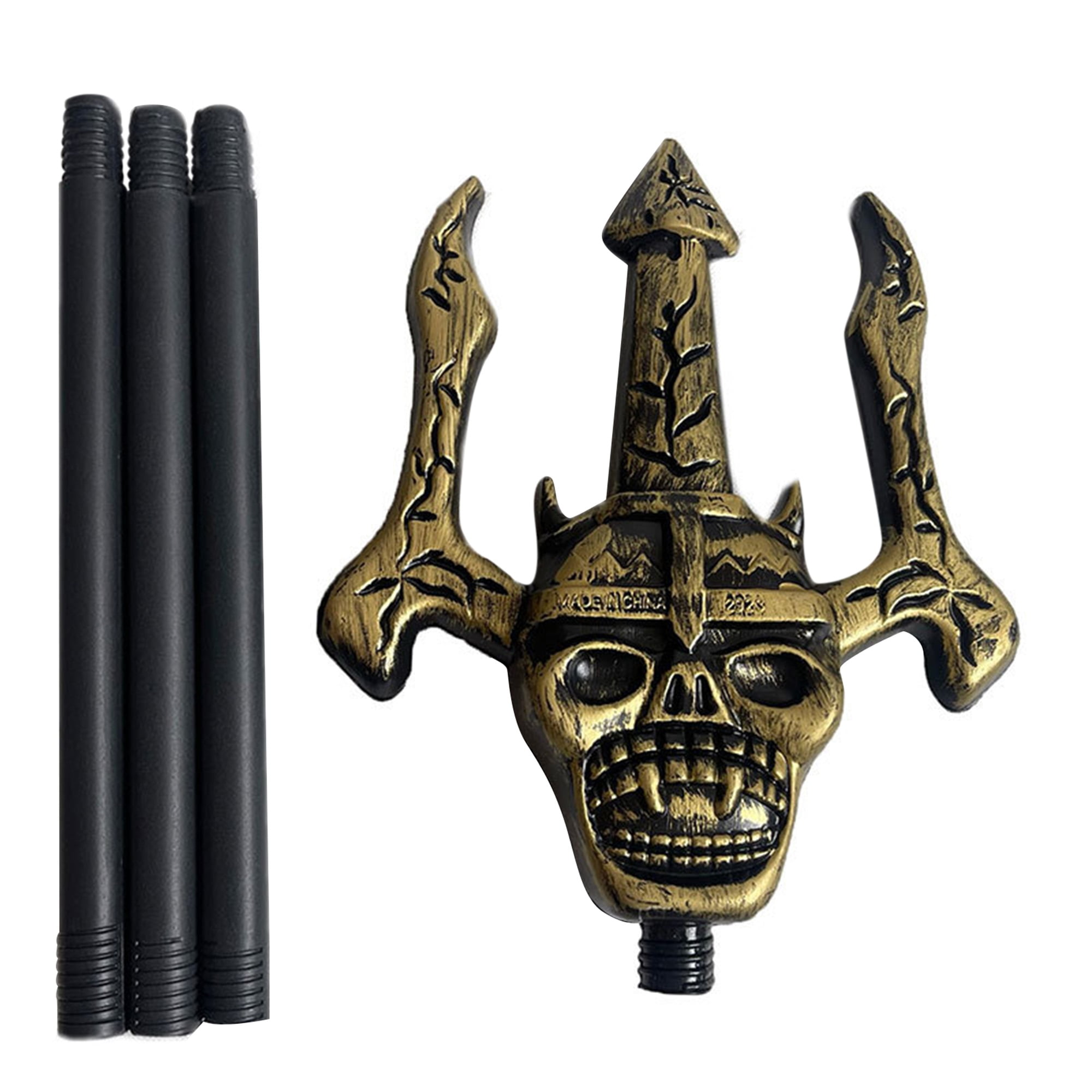 Kupretty Halloween Decor Grim Scythe Cosplay Scythe Staff Prop with ...