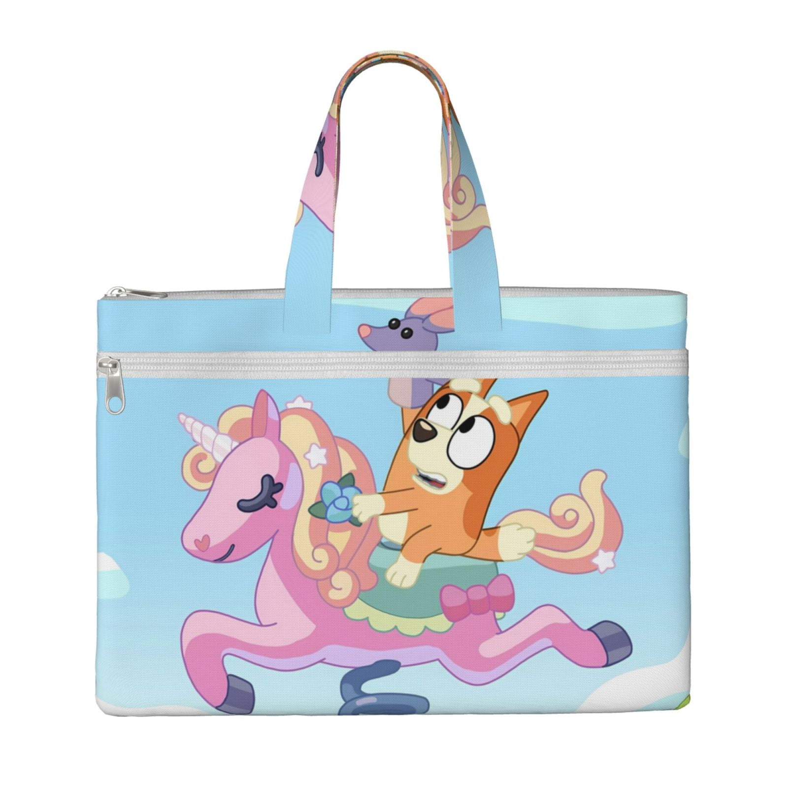 Kuqiui Bluey Print Desk File Organizer Tote Bag for Legal Size File ...