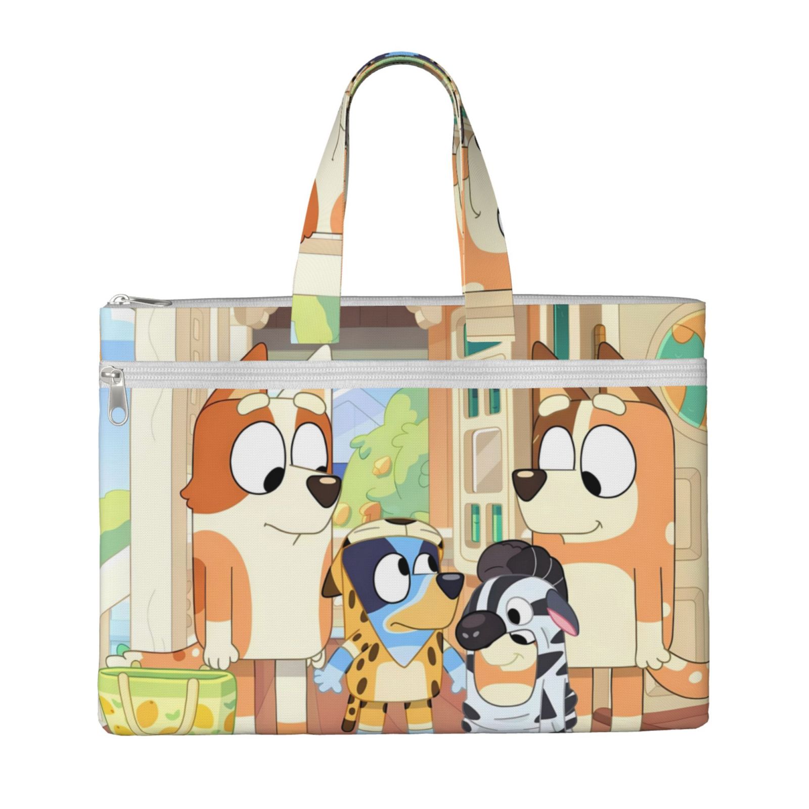Kuqiui Bluey Print Desk File Organizer Tote Bag for Legal Size File ...