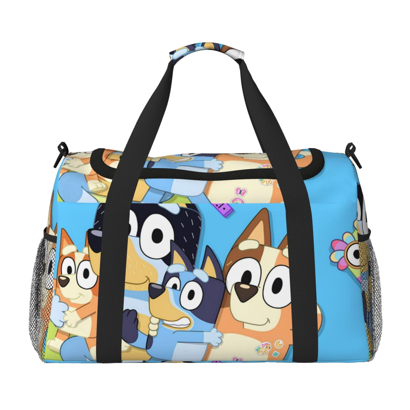 Kuqiui Bluey Print Foldable Travel Duffel Bag Tote Carry on Luggage Bag ...