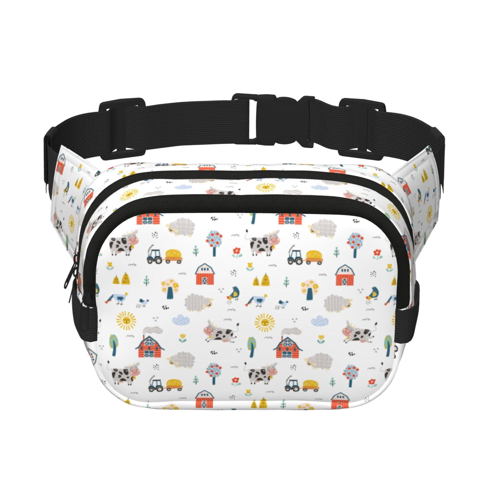 Kuqiui Farm Animals Print Fanny Packs for Women Cross Body Waist Bag ...