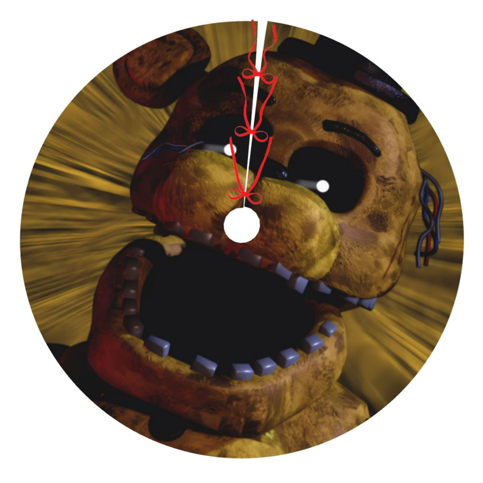 Kuqiui Five Nights At Freddy'S Pattern Christmas Tree Skirt Christmas ...