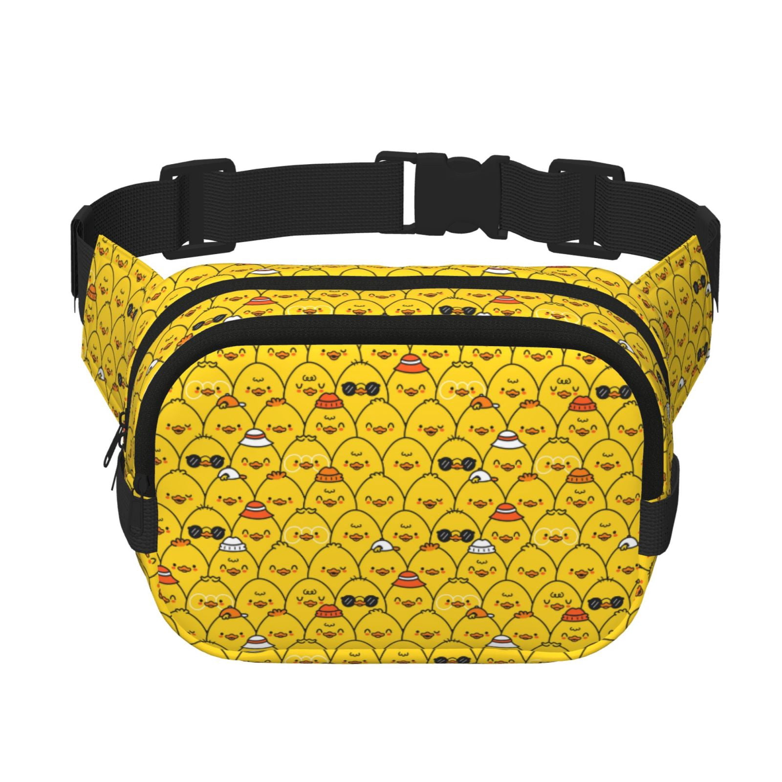 Kuqiui Funny Ducks Print Fanny Packs for Women Cross Body Waist Bag ...