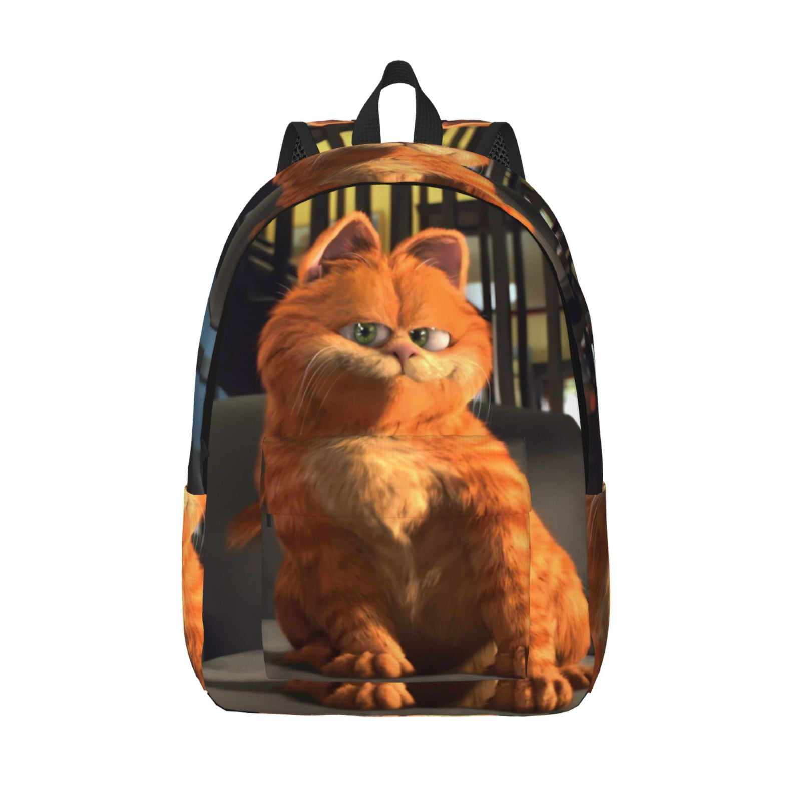 Kuqiui Garfield Print Canvas Travel Laptop Backpack for Men Women ...